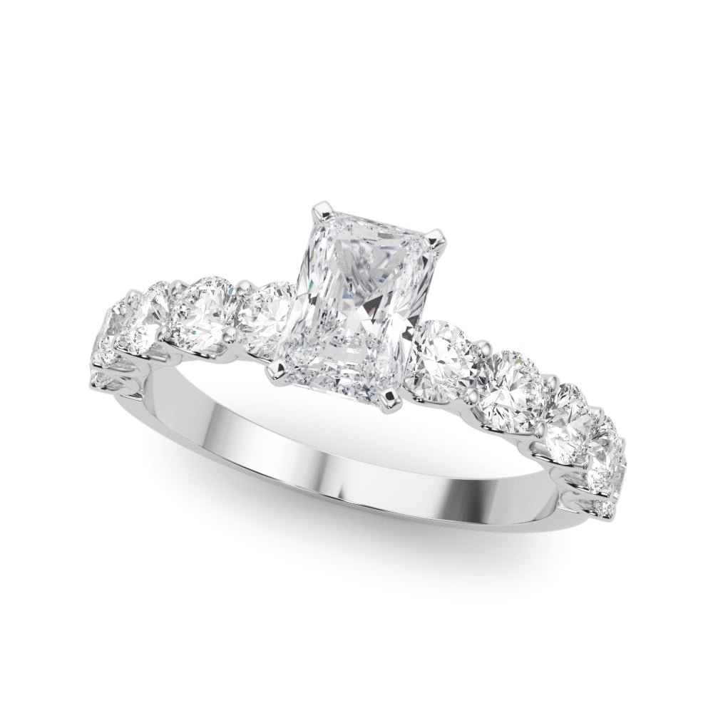 Amor Jewelry 2.13 Ct Radiant Cut Moissanite Ring - Elegant Engagement ...