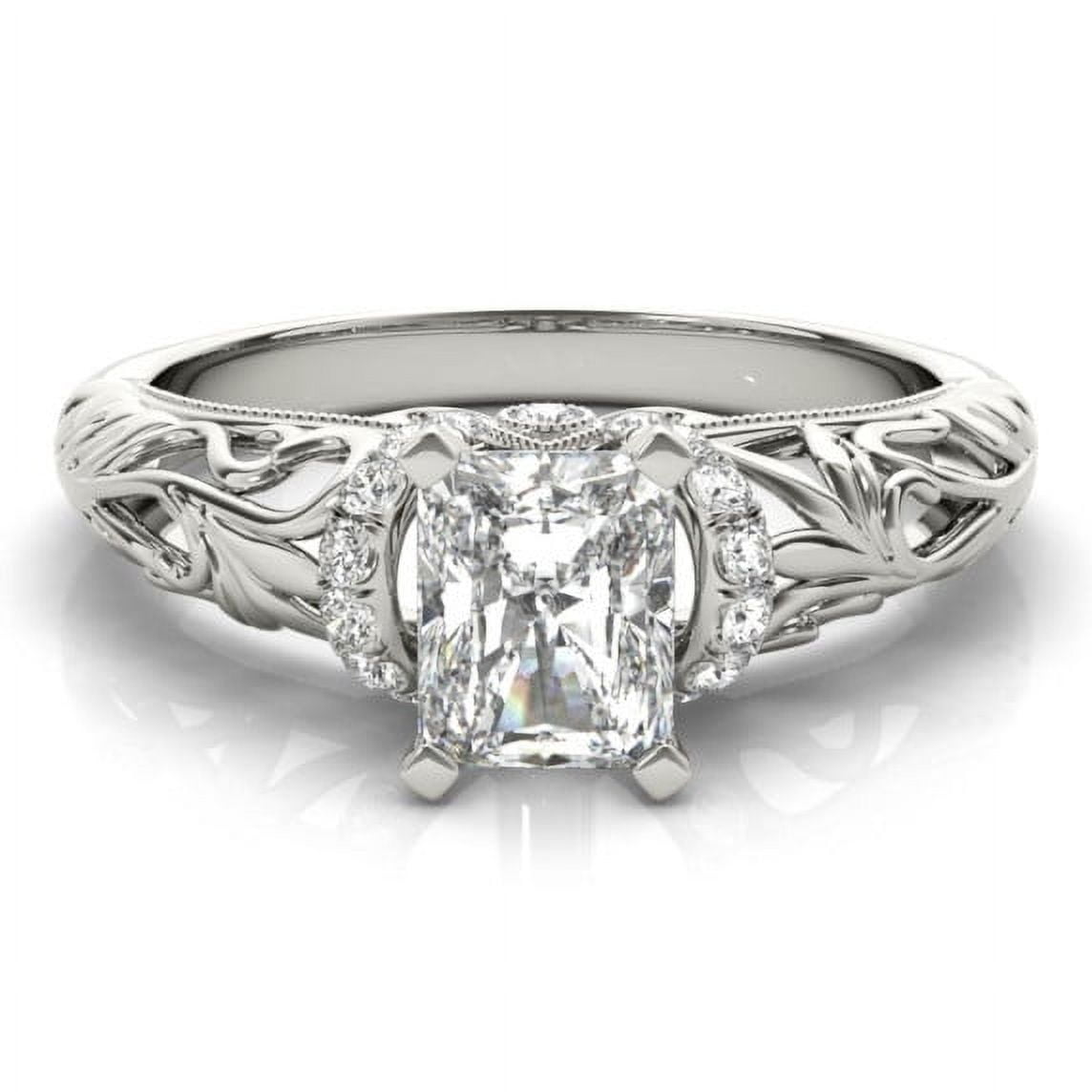 Amor Jewelry 2.13 Ct Radiant Cut Moissanite Rings for Her - Elegant ...