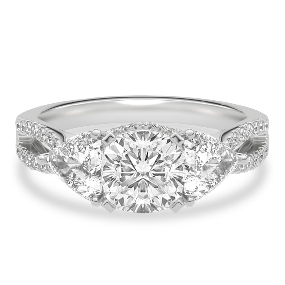 Amor Jewelry 2.34 Ct Cushion Cut Moissanite Engagement Ring - Gorgeous ...