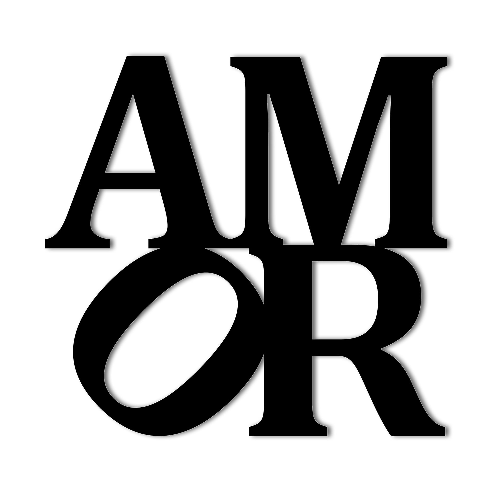 Amor Love - Beautiful Solid Steel Home Decor Decorative Accent Metal ...