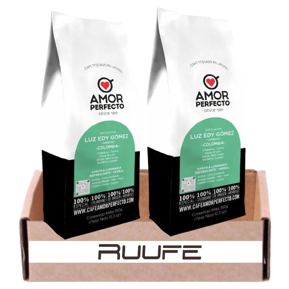 Amor Perfecto Coffee Whole bean Roasted Lemongrass flavor (2 pack) Cafe ...
