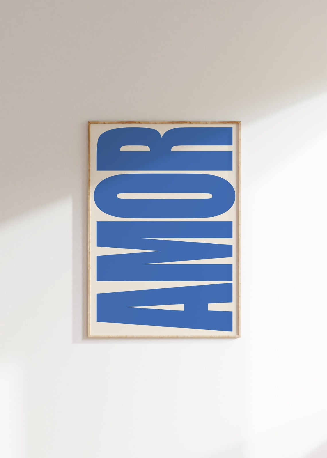 Amor Print, Typography Poster, Trendy Art, Retro Spanish Type Poster ...