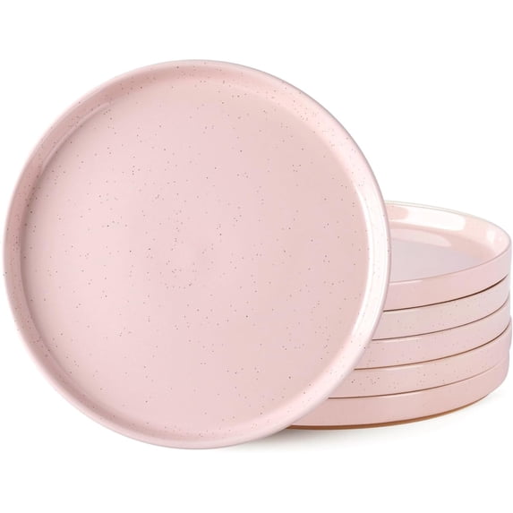 AmorArc Ceramic Dinner Plates Set of 6, 10.25 Inch Stoneware Plates for ...