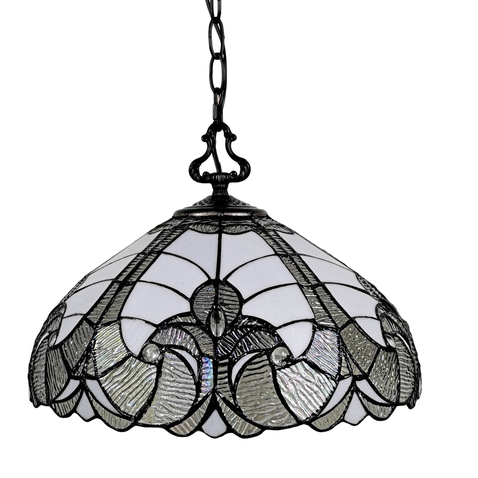 Amora Lighting Tiffany Style Hanging Pendant Lamp 16" Wide Floral ...