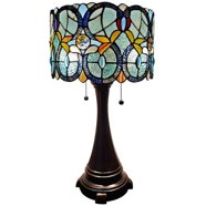 Amora Lighting 18 in. Tall Tiffany Style Table Lamp, Multi Color ...