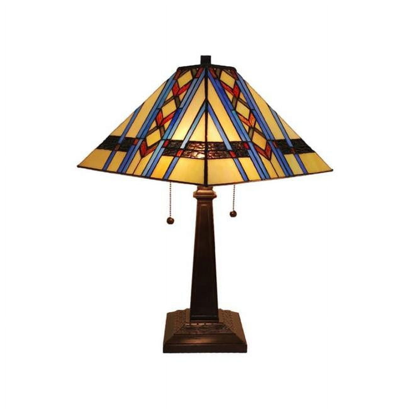 Amora Lighting 22 in. Tall Tiffany Style Mission Table Lamp - Walmart.com