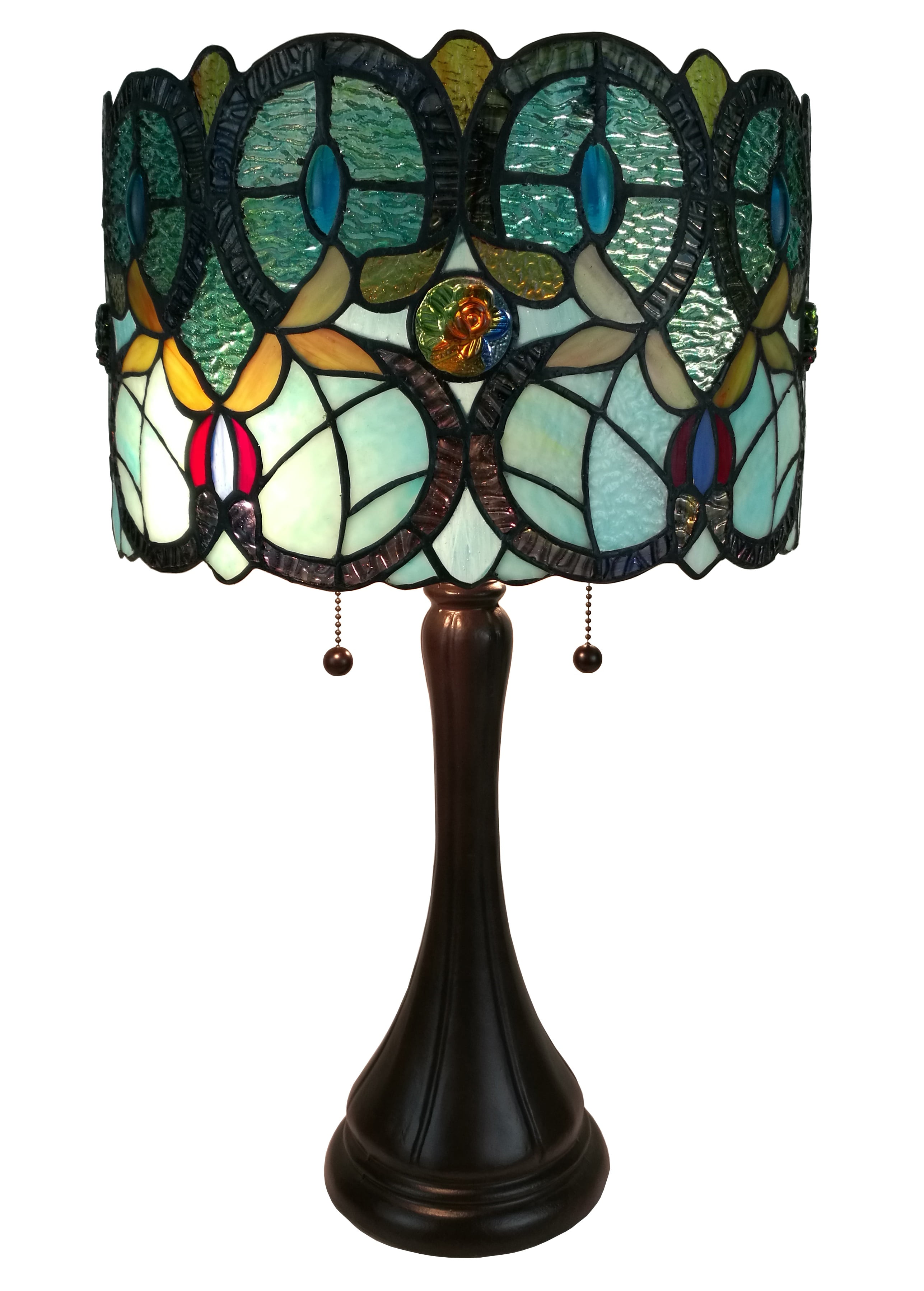 Amora Lighting AM286TL12 Tiffany Style Floral Table Lamp - Walmart.com