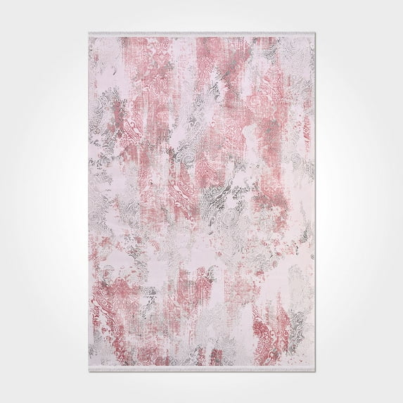 Amora White Medallion Bamboo Area Rugs for Living Room Jacquard ...