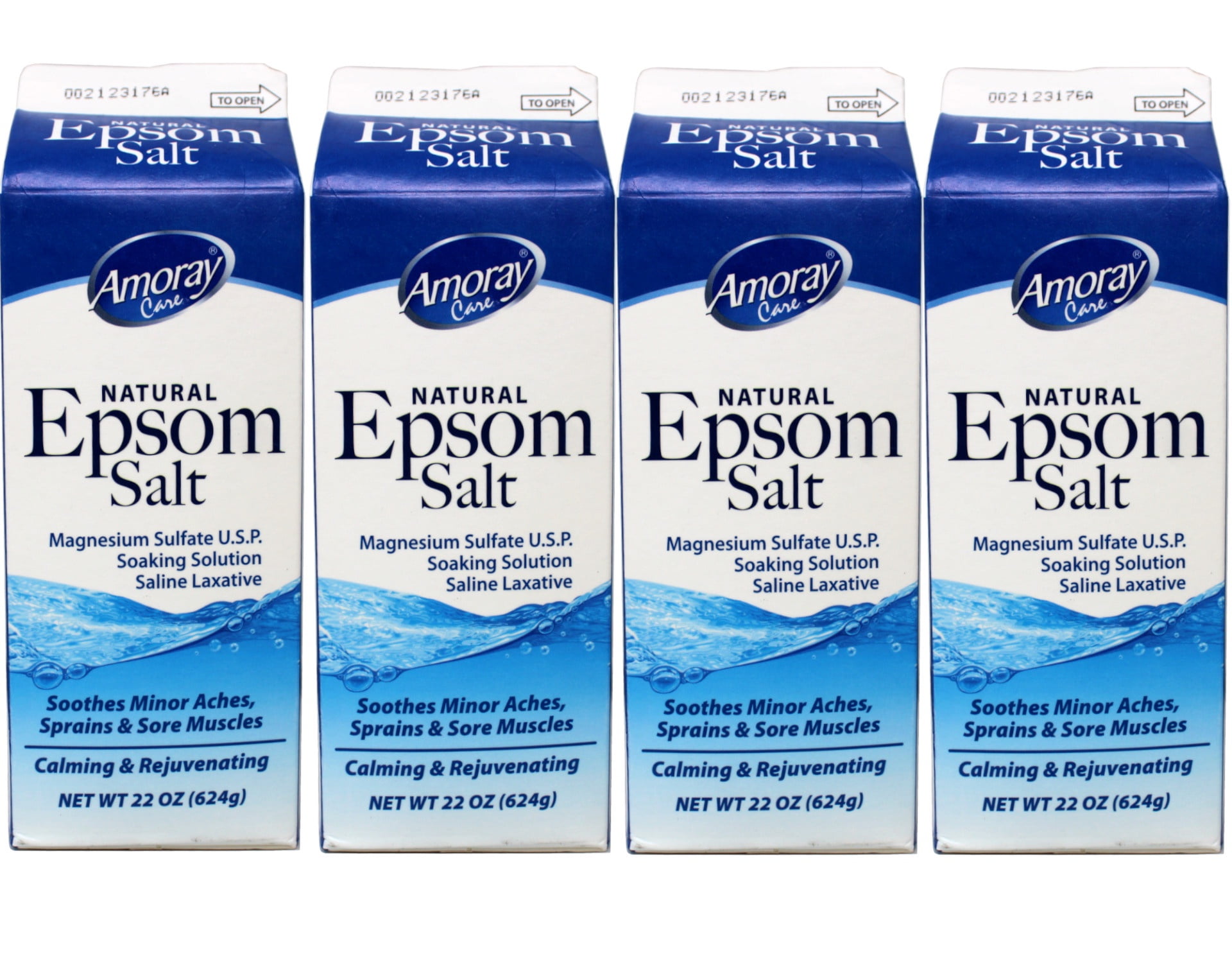 Amoray Epsom Salt Original, Magnesium Sulfate U.S.P, Soaking Solution ...