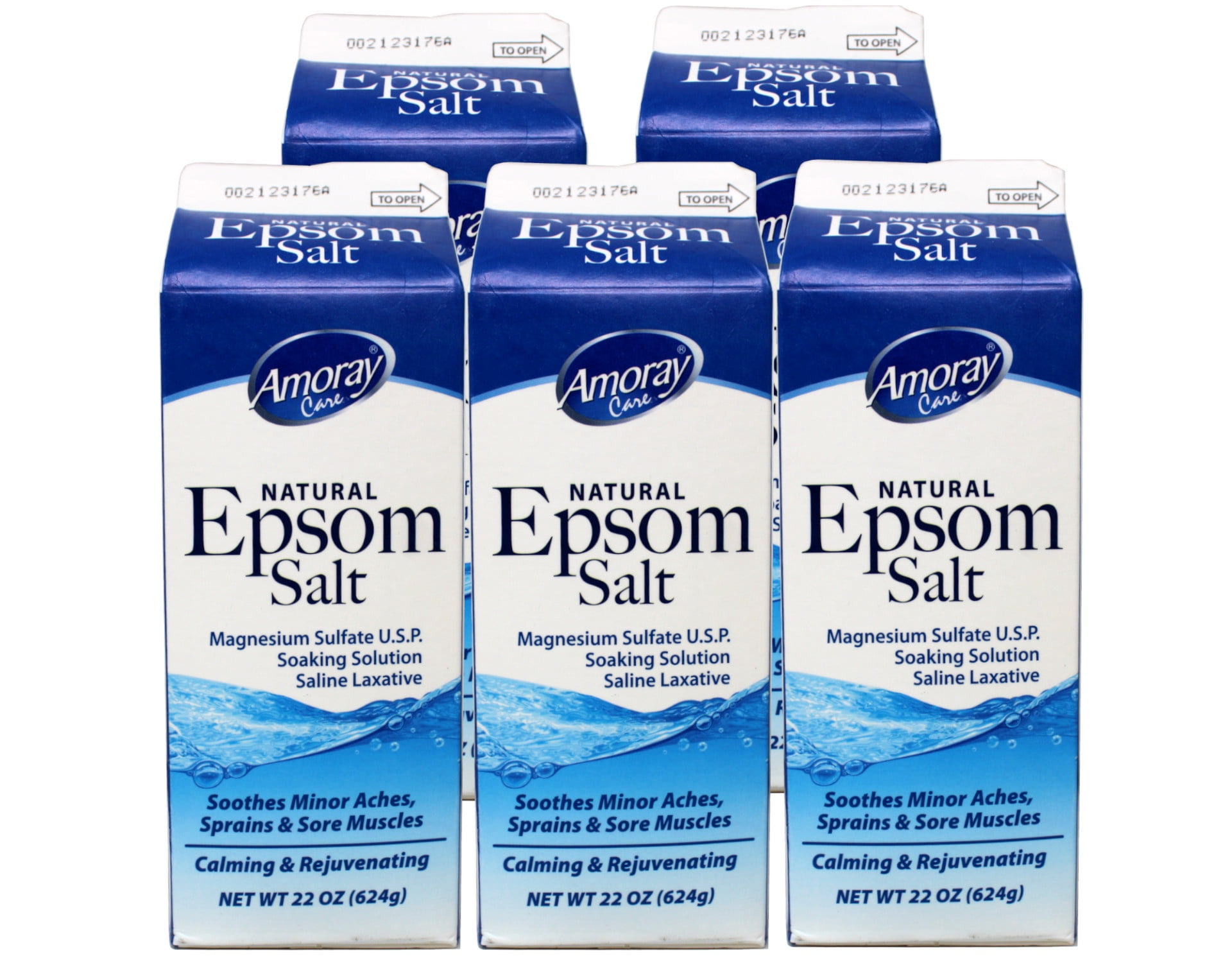 Amoray Epsom Salt Original, Magnesium Sulfate U.S.P, Soaking Solution ...