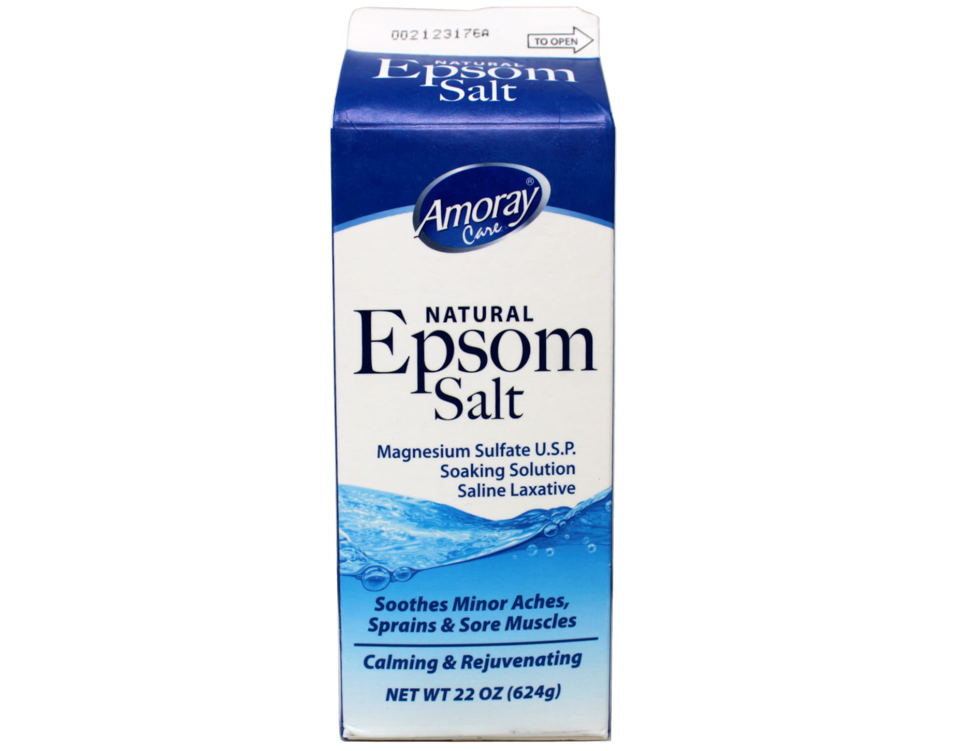Amoray Epsom Salt Original, Magnesium Sulfate U.S.P, Soaking Solution ...