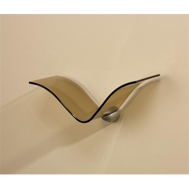 Amore Designs CPTSHERONAM Concepts Heron Amber Glass Shelf - Walmart.com