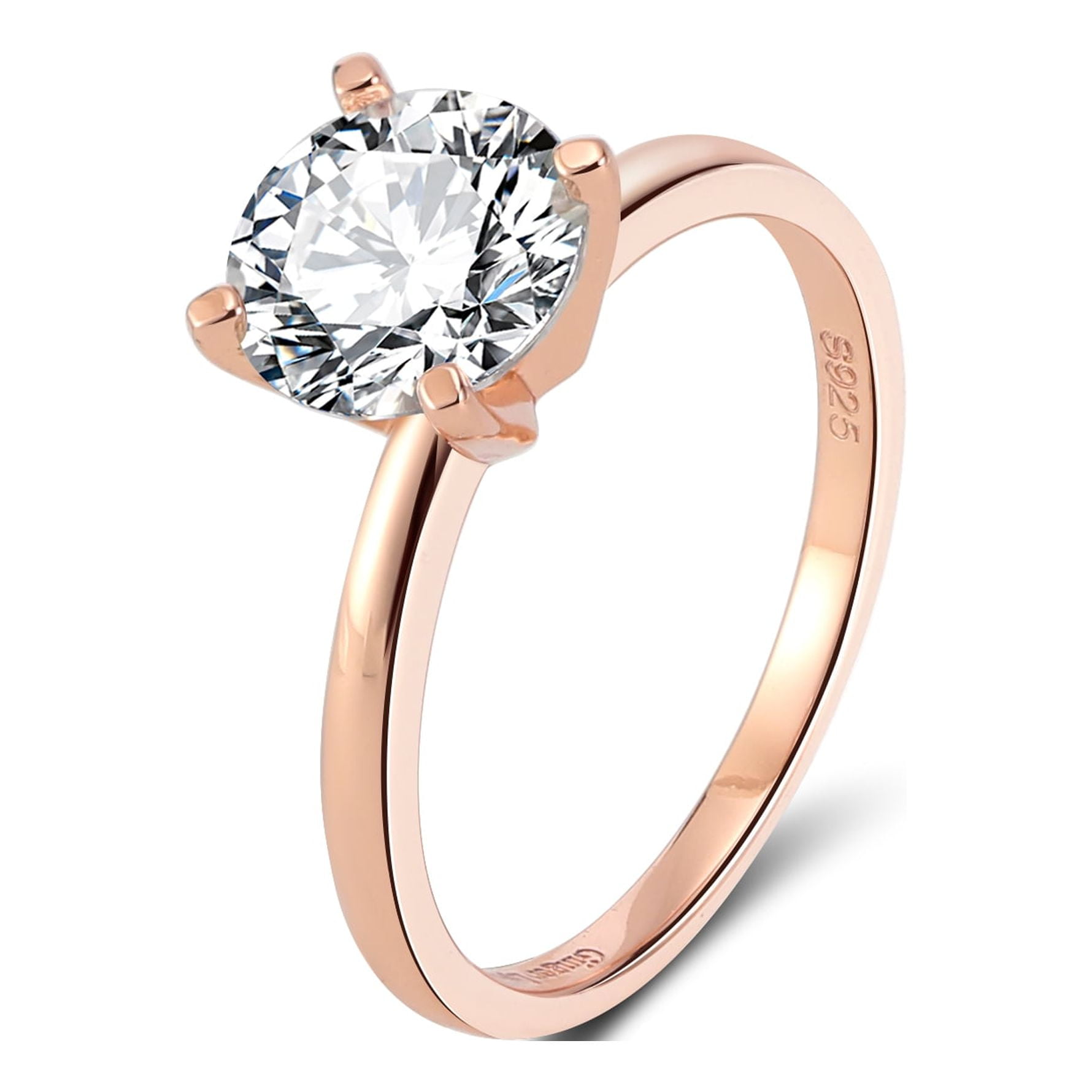 Amore Engagement Ring Women 1, 2 or 3Ct Topaz Sterling Ginger Lyne Collection - Walmart.com