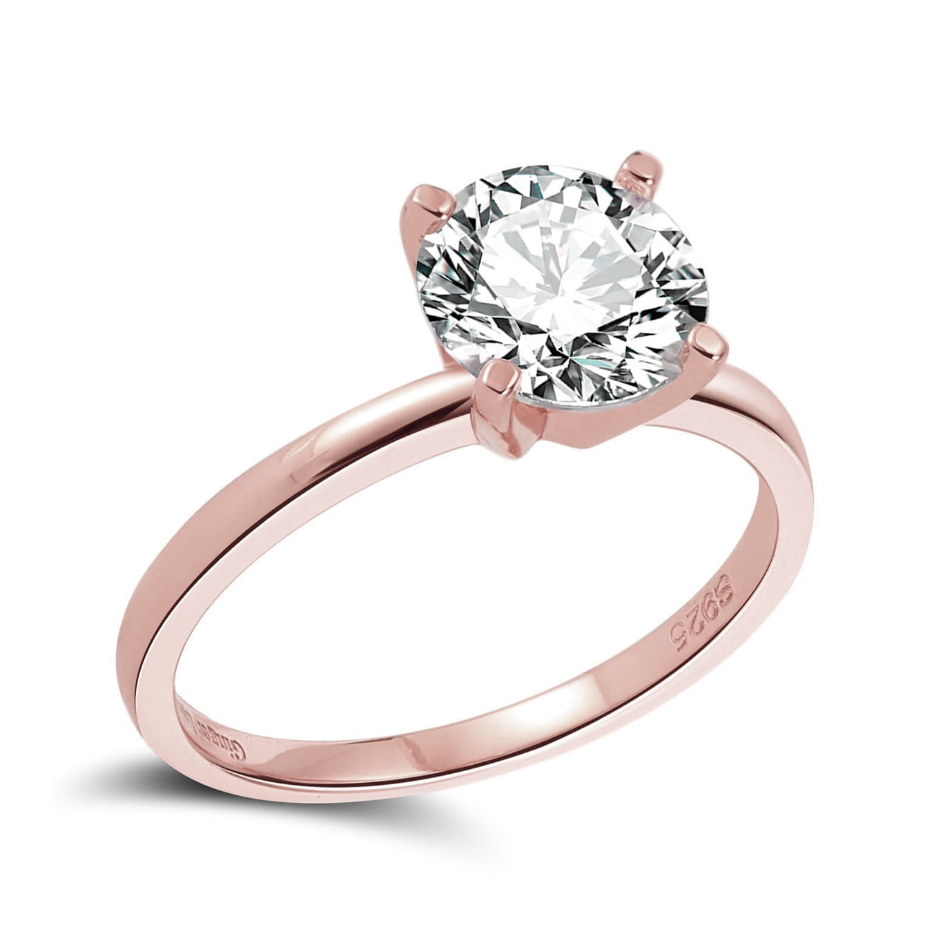 Amore Engagement Ring Women 1, 2 or 3Ct Topaz Sterling Ginger Lyne ...