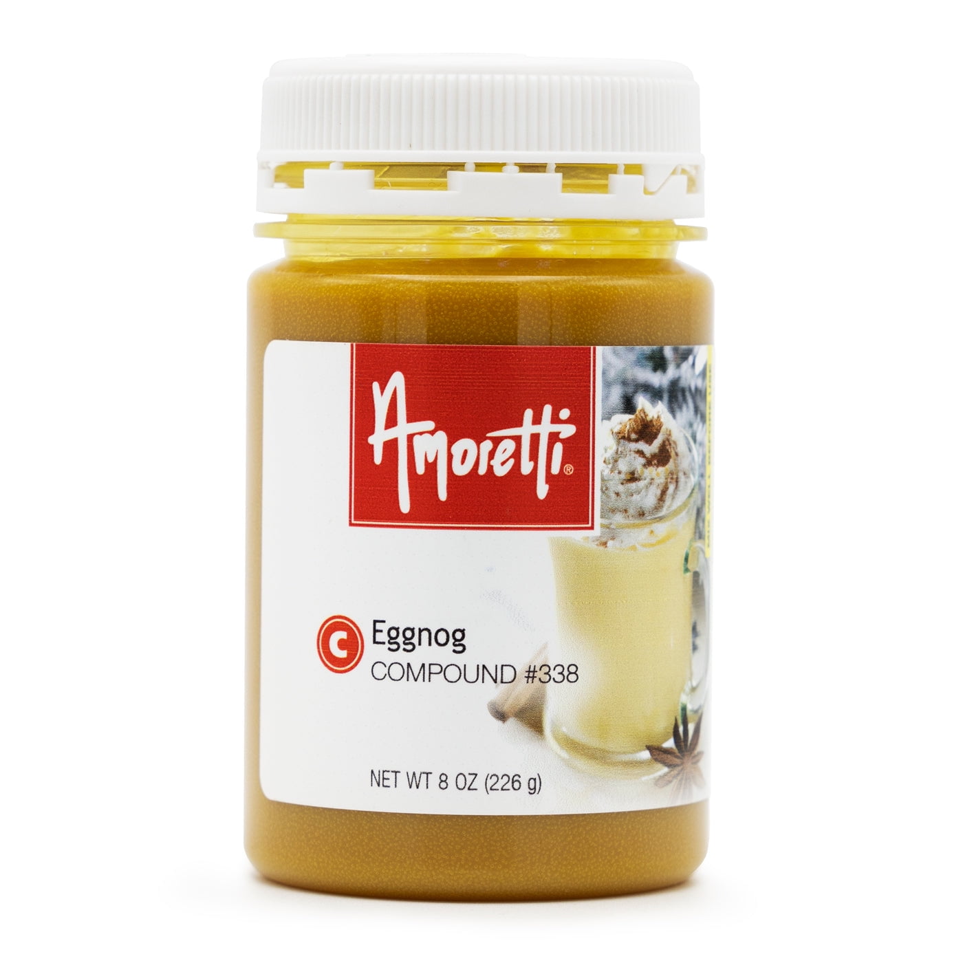 Amoretti - 8 oz Eggnog Compound, Natural, Shelf Stable, Kosher, for ...