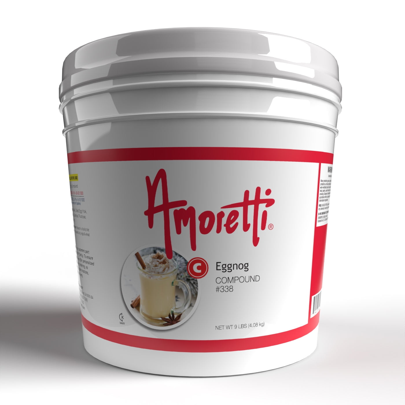 Amoretti - Eggnog Compound 9 lbs - Natural Flavors, Shelf Stable Even After Opening, Certified ...