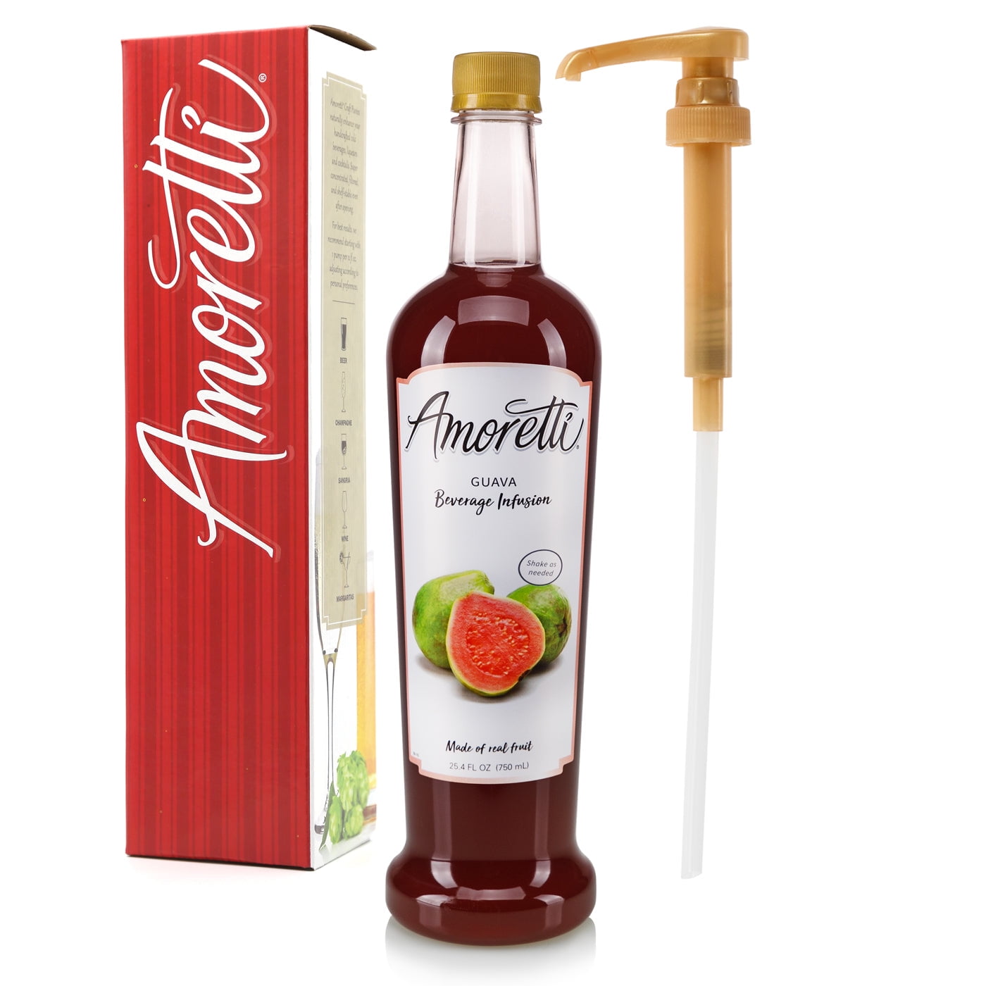 Amoretti - Guava Beverage Infusion, 94 Servings Per Bottle (750 ml ...