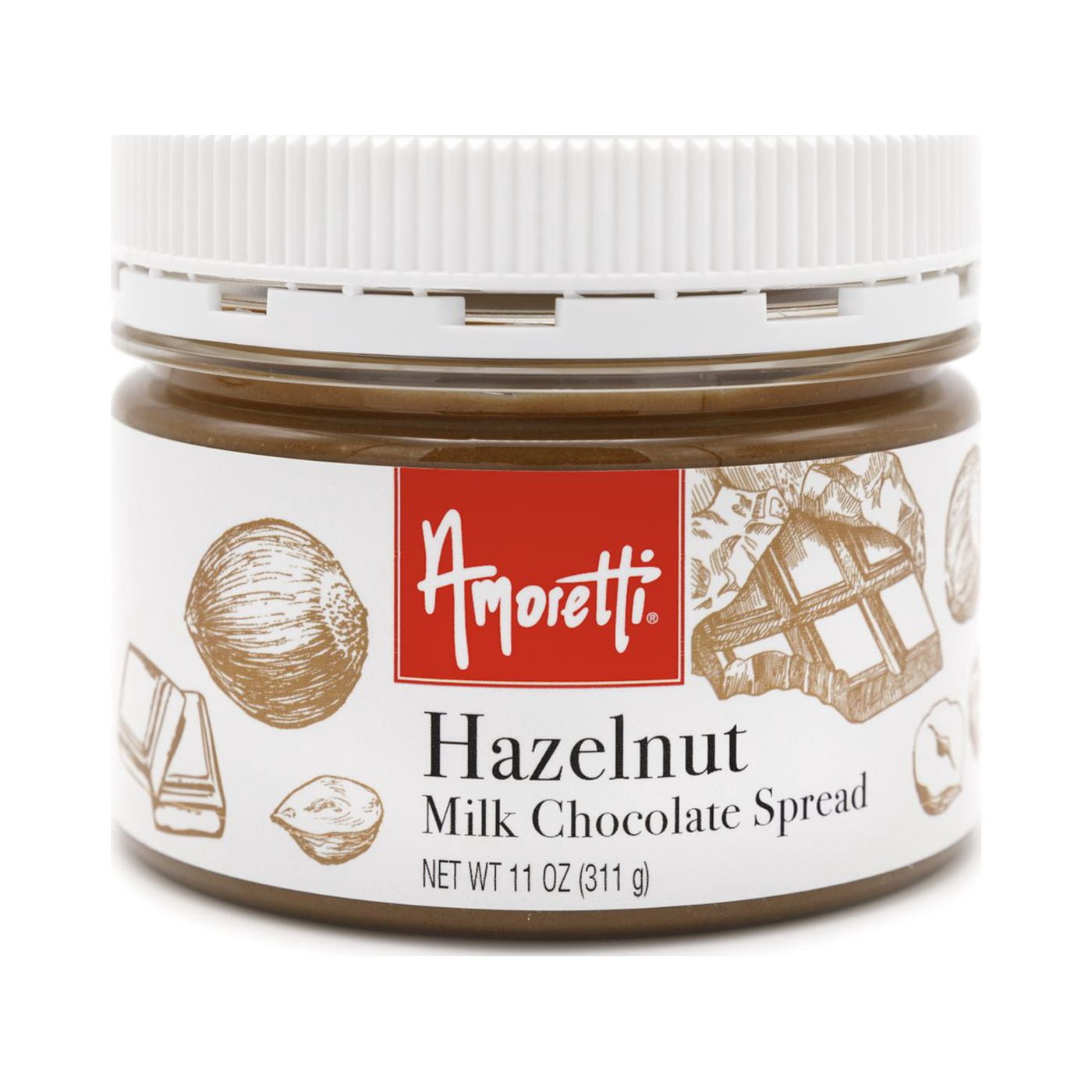 Amoretti - Hazelnut Milk Chocolate Spread - 11 oz - Walmart.com