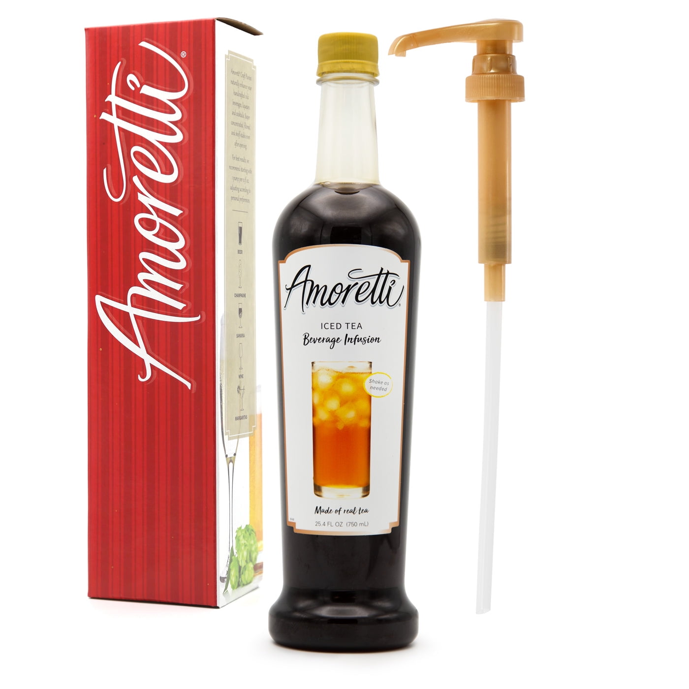 Amoretti - Iced Tea Beverage Infusion, 94 Servings Per Bottle (750 ml ...