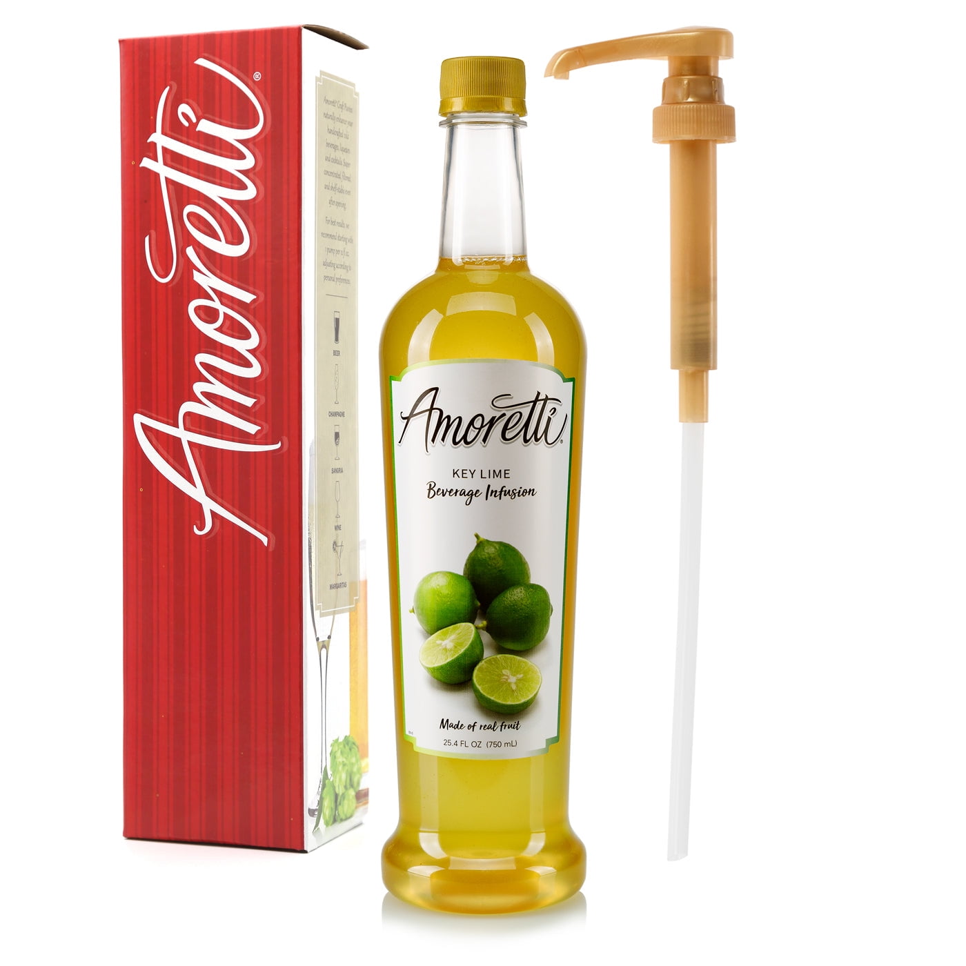 Amoretti - Key Lime Beverage Infusion, 94 Servings Per Bottle (750 ml ...