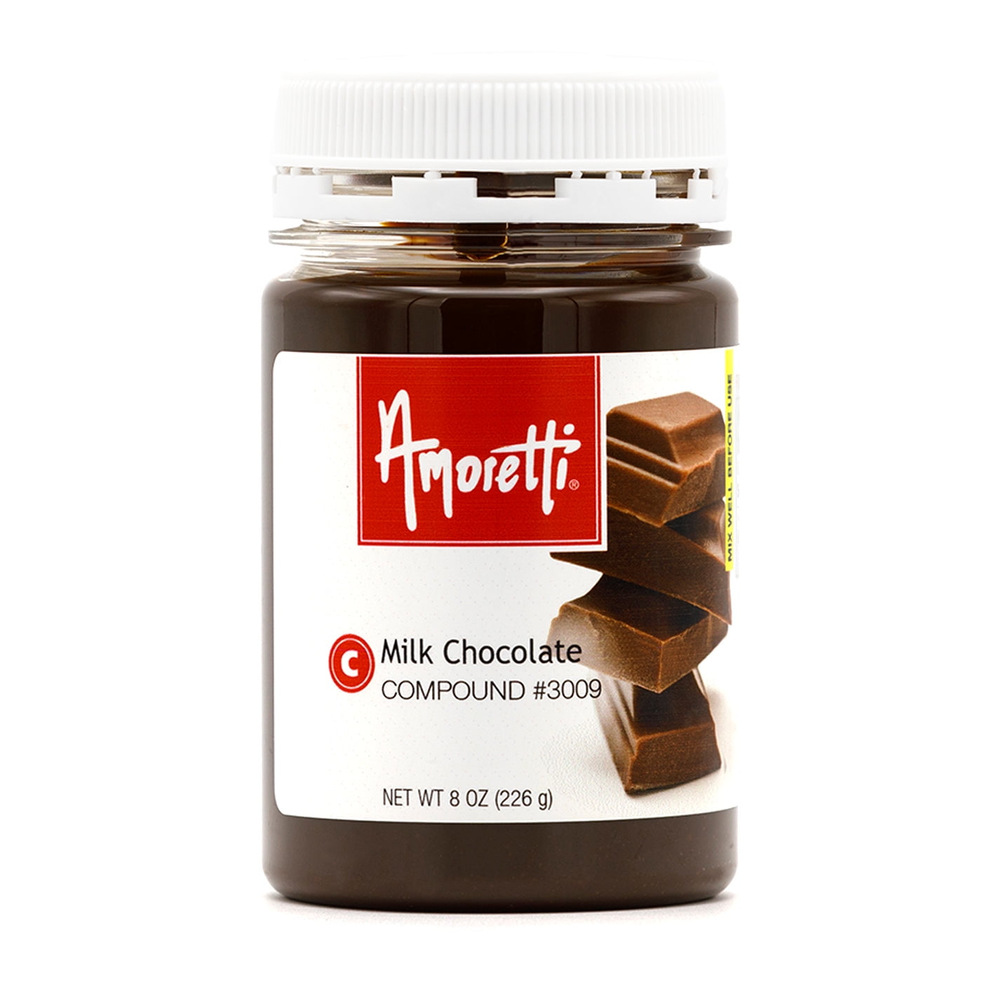 Amoretti - Milk Chocolate Compound 8 oz - Natural Flavors, Shelf Stable ...