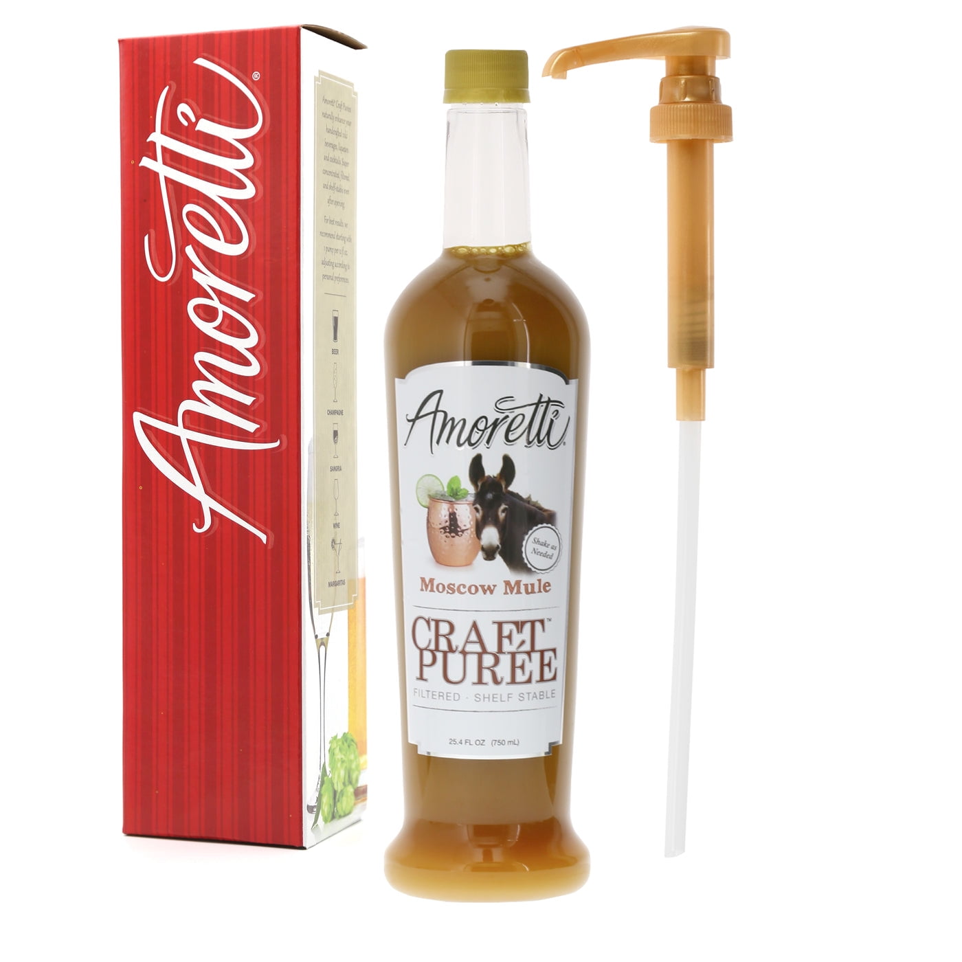 Amoretti - Moscow Mule Craft Puree® 750 mL - Perfect for Brewing ...