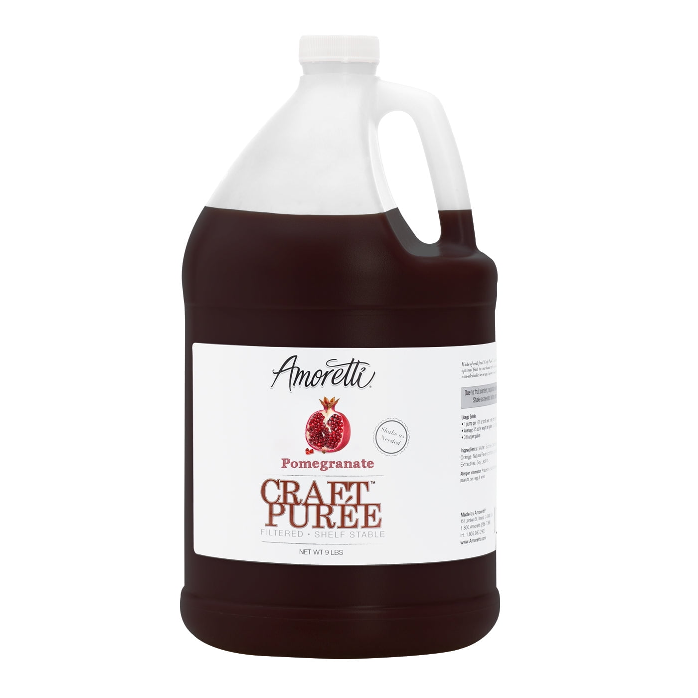 Amoretti - Pomegranate Craft Puree® 9 lbs - Perfect for Brewing ...