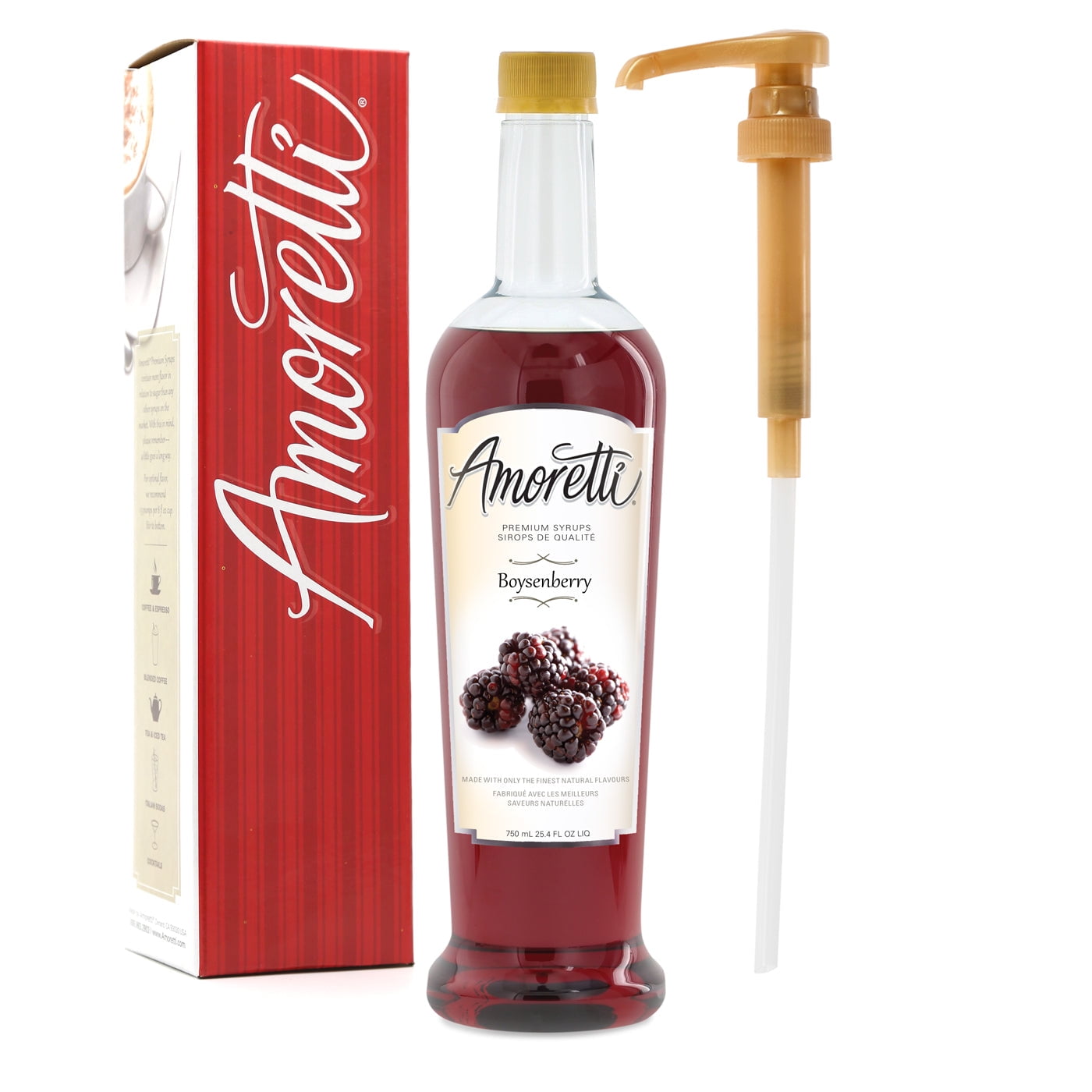 Amoretti - Premium Boysenberry Syrup, 94 Servings Per Bottle (750 ml ...