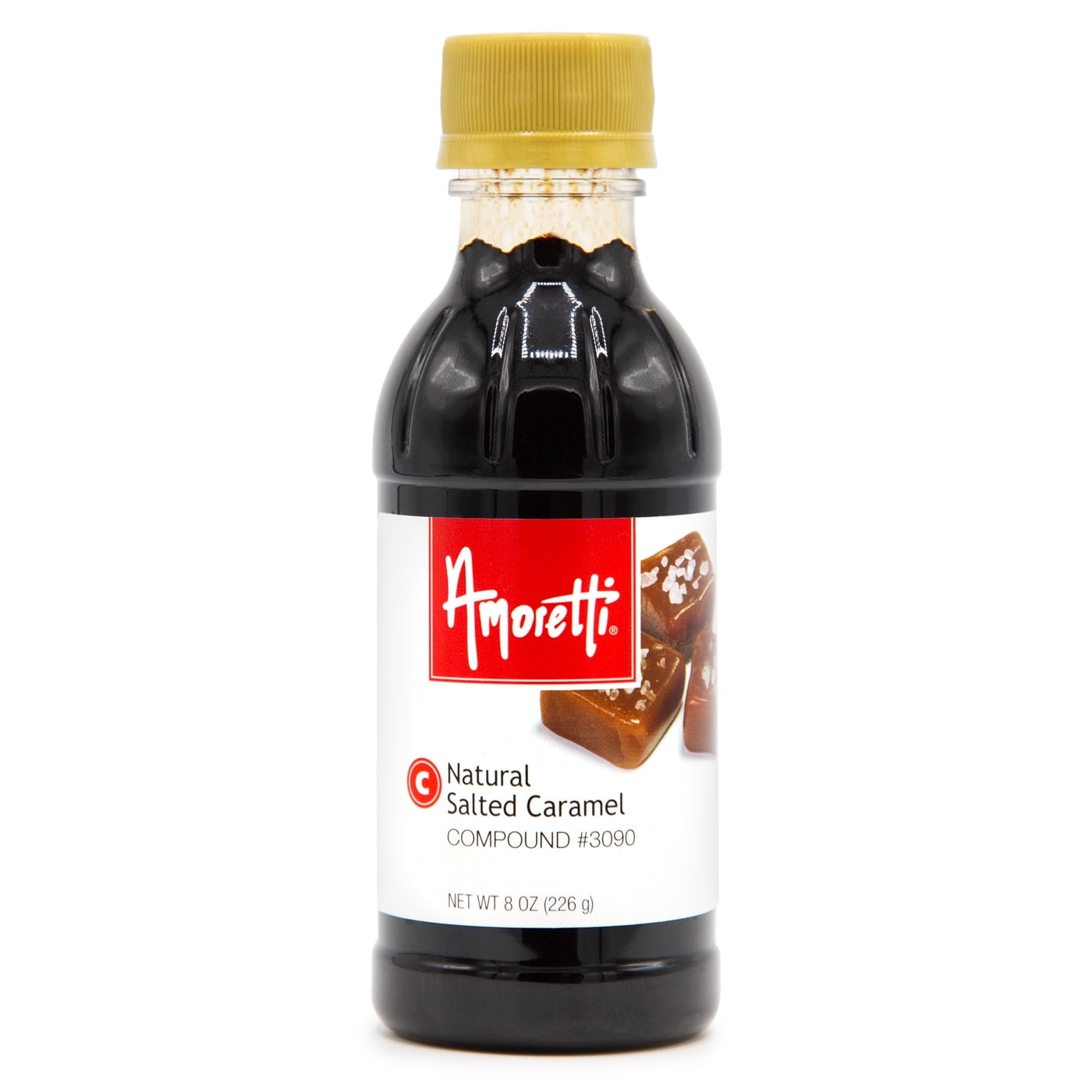 Amoretti - Salted Caramel Compound 8 oz - Natural Flavors, Shelf Stable ...