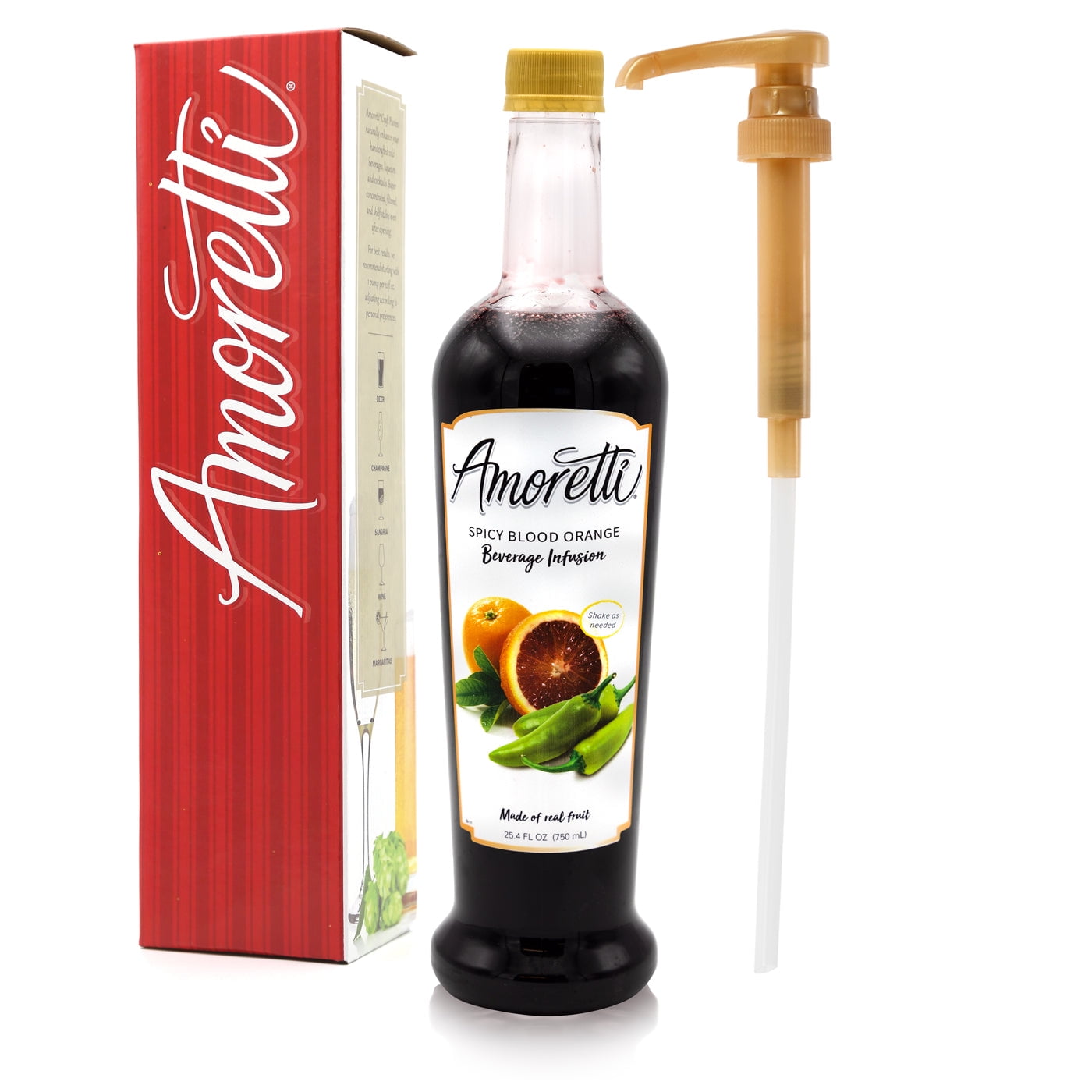Amoretti - Spicy Blood Orange Beverage Infusion, 94 Servings Per Bottle ...