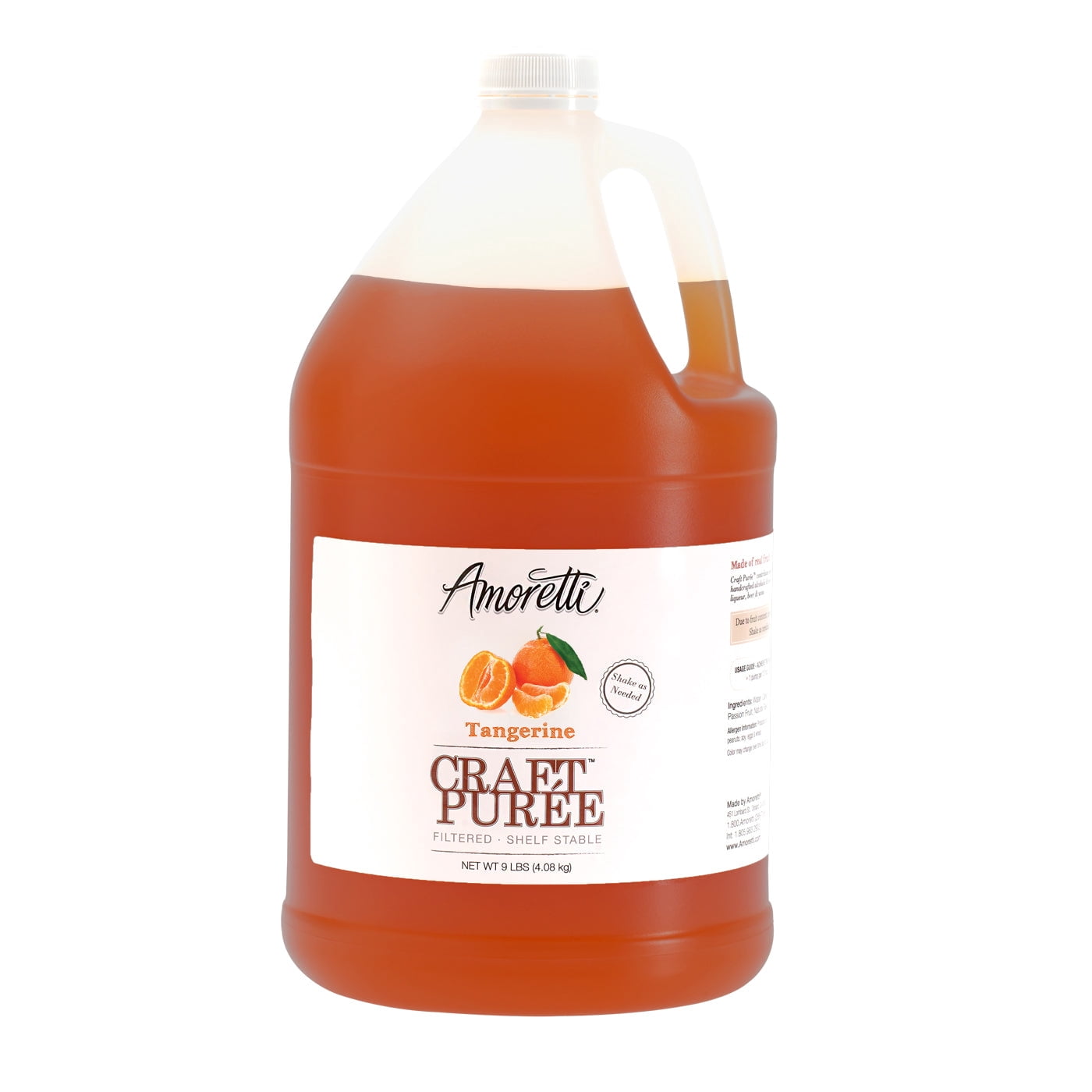 Amoretti - Tangerine Craft Puree® 9 lbs - Perfect for Brewing ...