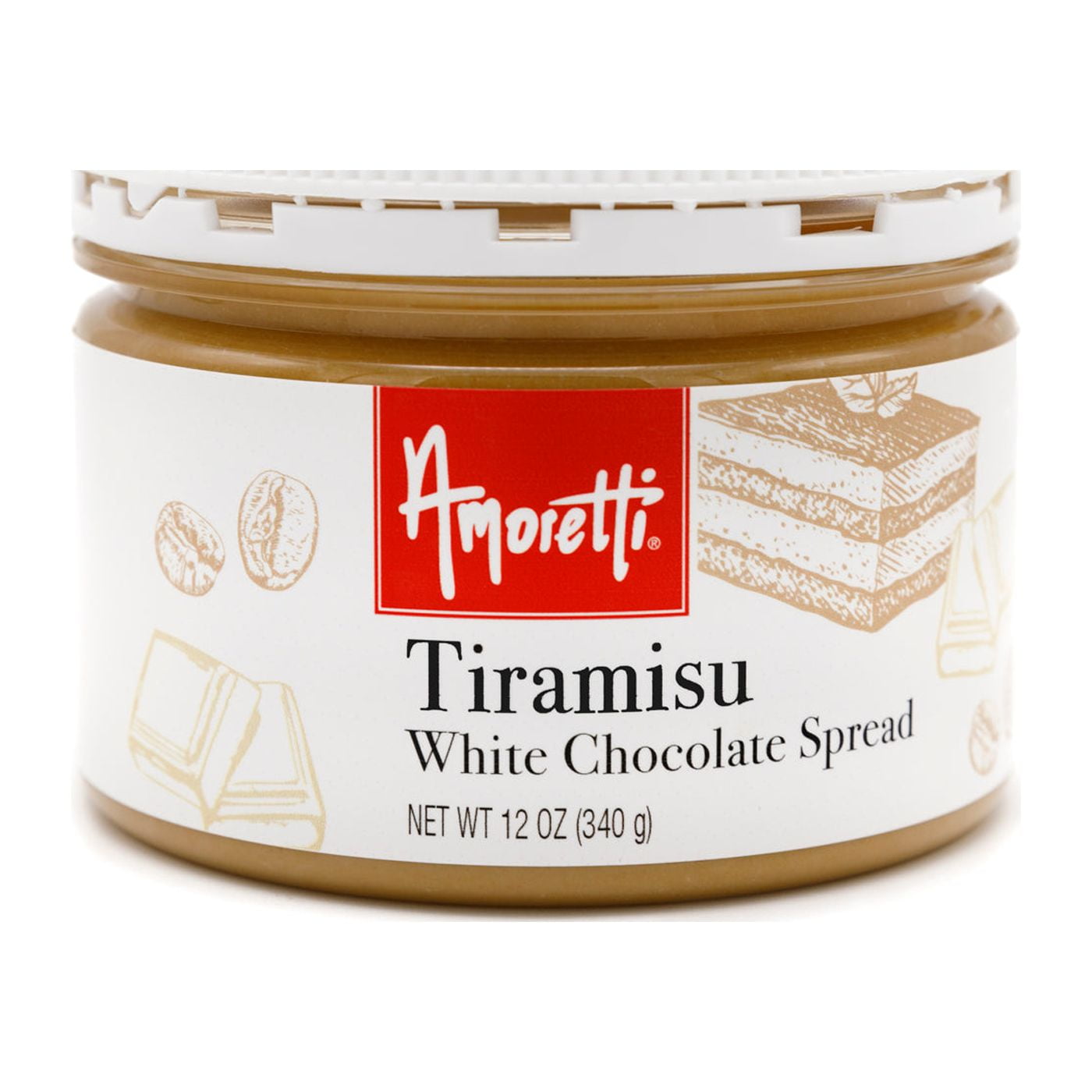 Amoretti - Tiramisu White Chocolate Spread - Default Title - Walmart.com