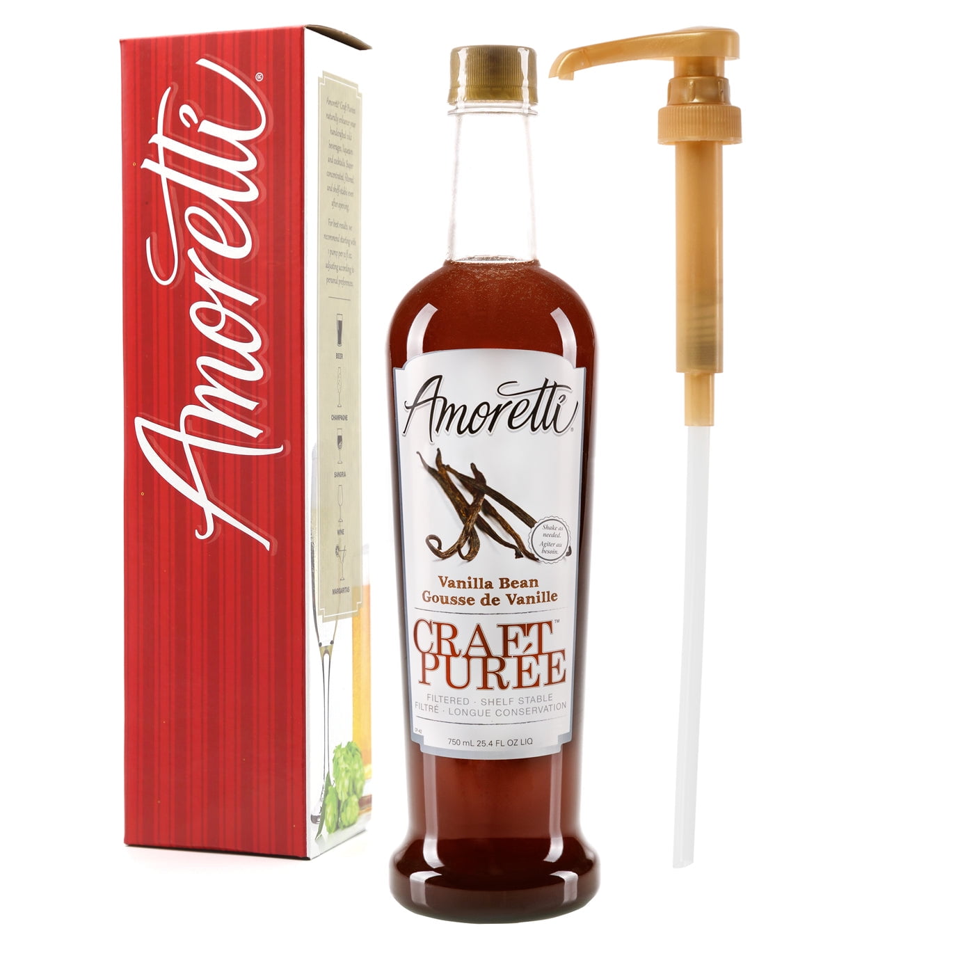 Amoretti - Vanilla Bean Craft Puree® 750 mL - Perfect for Brewing ...