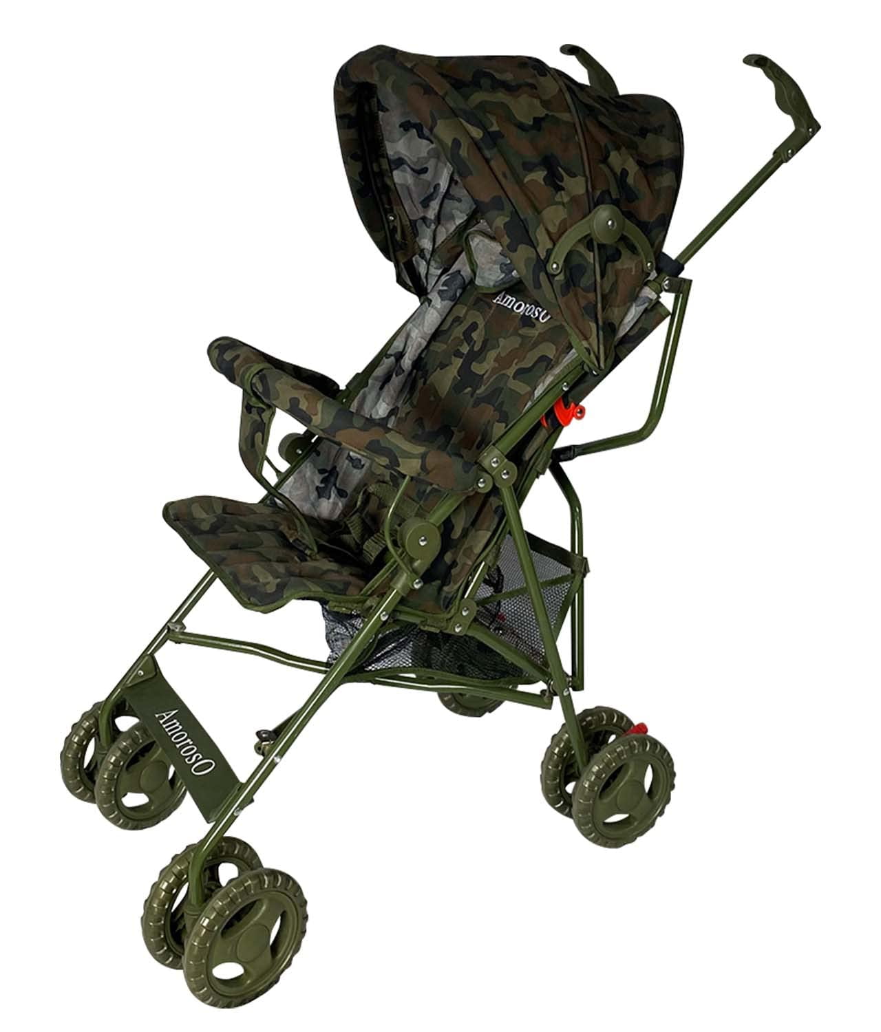 AmorosO Single Stroller - Baby Stroller with Four Wheels - Lightweight ...