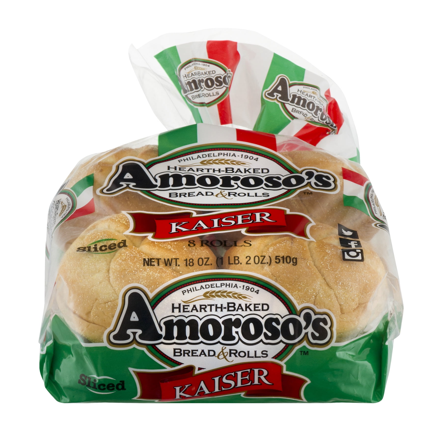Amoroso Baking Co Amoroso 8 Pack Kaiser - Walmart.com