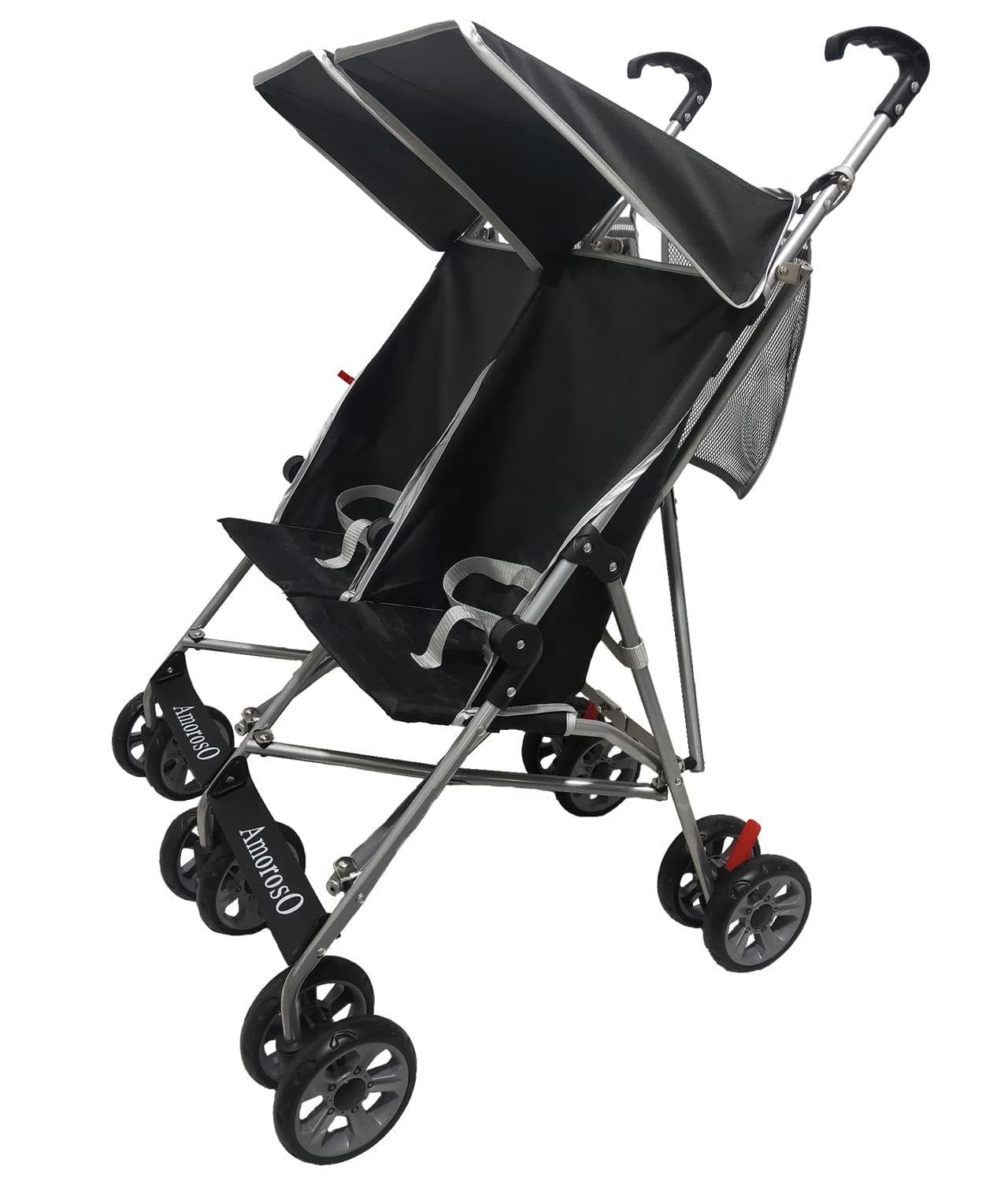 Amoroso Twin Umbrella Stroller with Net Bags, Side by Side - Walmart.com