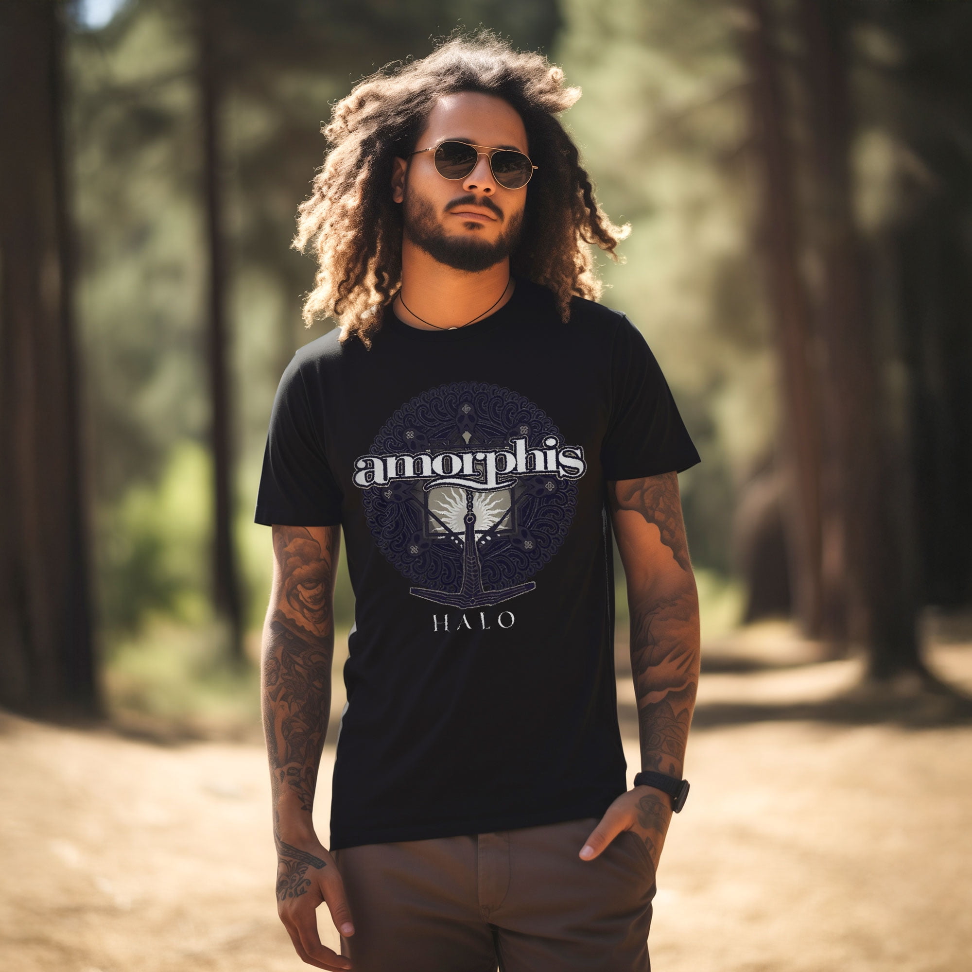 Amorphis Men's Halo T-Shirt Black Small | Officially Licensed ...