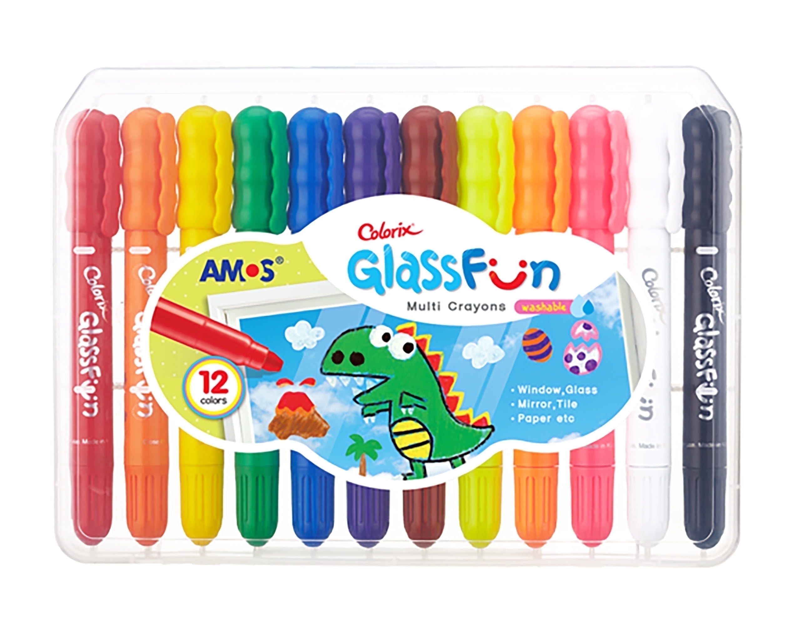 Amos Colorix Glass Fun 12-Color Watercolor Kids Craft Set - Walmart.com