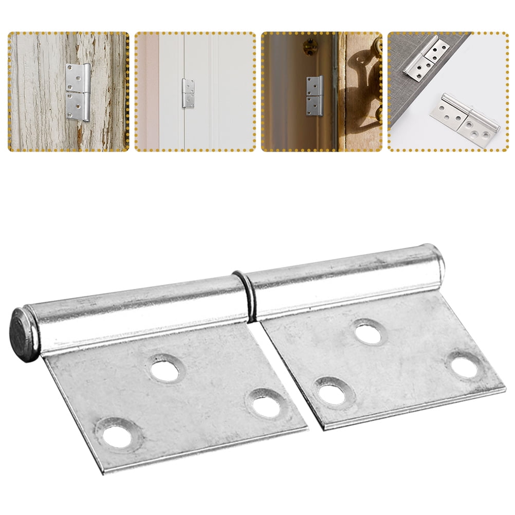 Amosfun 1 Pair of Detachable Slip Joint Hinge Silver Iron Fireproof ...