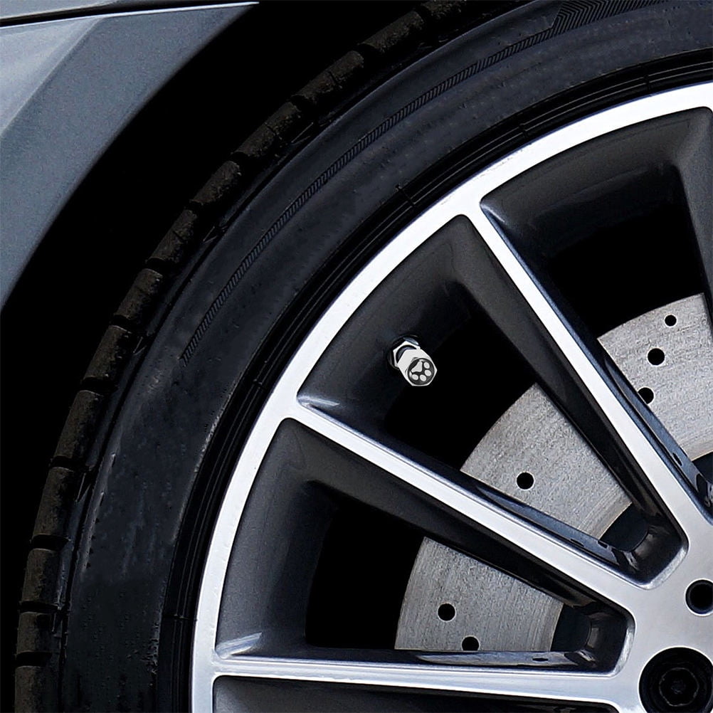 Amosfun Tire Stem Caps Wear Resistant 1 Set For Cars - Walmart.com