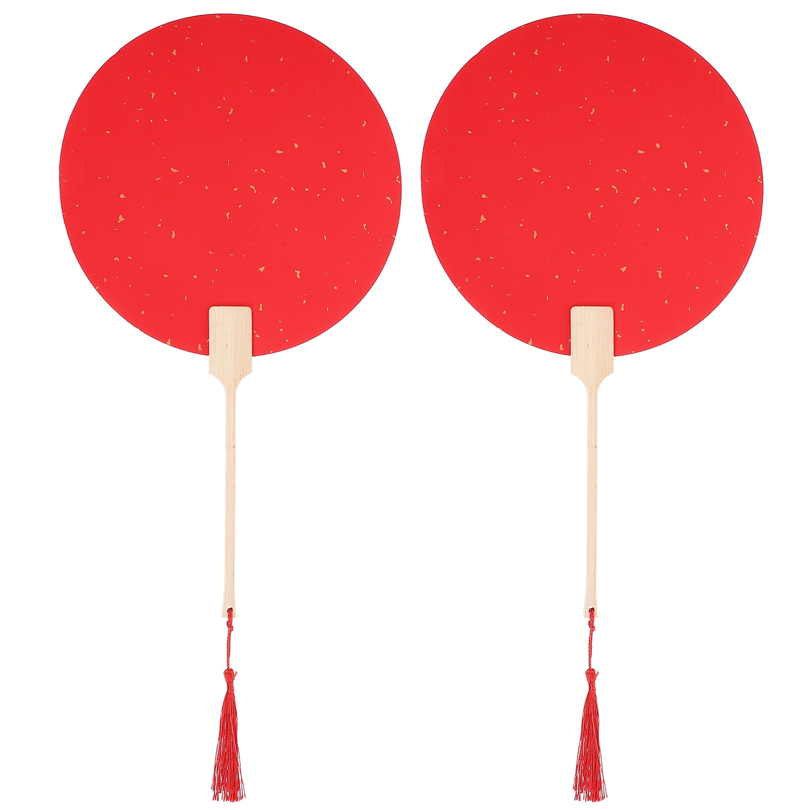 Amosfun 1 Set of 2pcs Round Fans DIY Handmade Painting Fans Kids ...