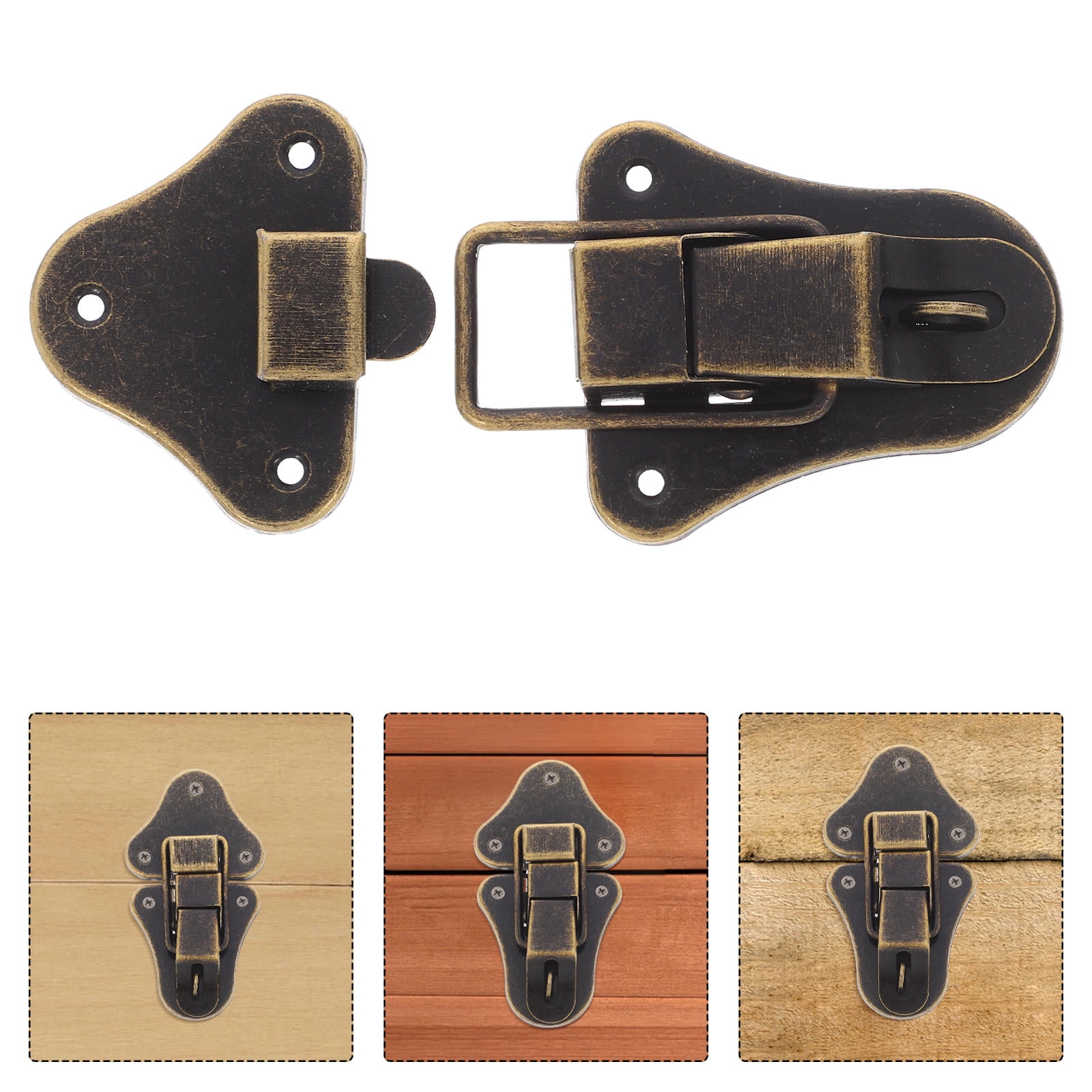 Amosfun 1 Set of Easy Opening and Closing Metal Latch Duckbilled Hasp ...