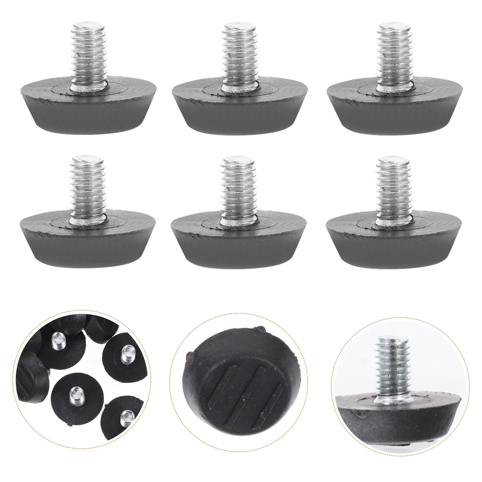 Amosfun 100pcs Adjustable Cabinet Levelers Plastic Feet for Home ...