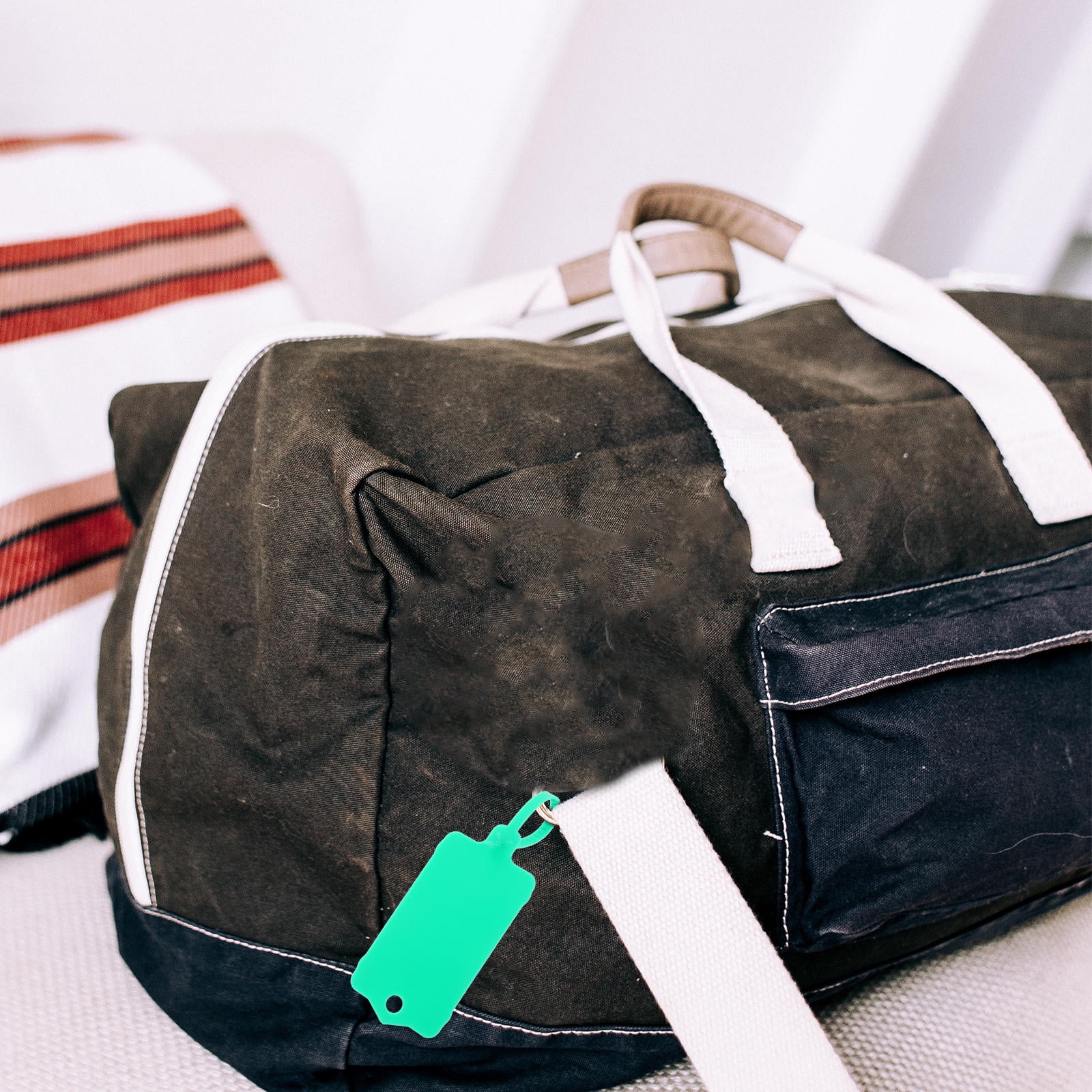 Amosfun 100pcs Waterproof Plastic Tags Green for Labeling Assets in ...