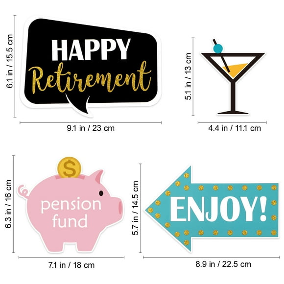 Retirement Photo Booth Prop