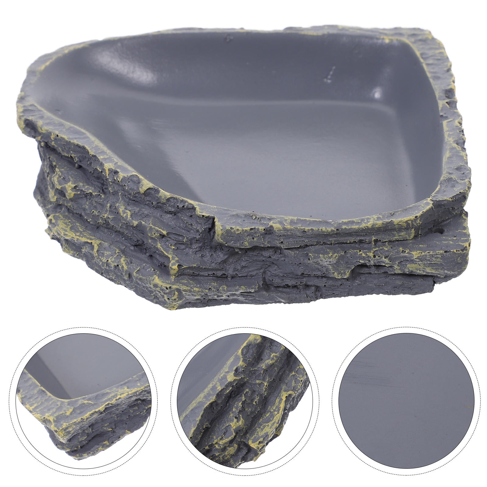 Amosfun 1Pc Reptile Hydration Bowl Reliable Resin Water Bowl for Gecko ...
