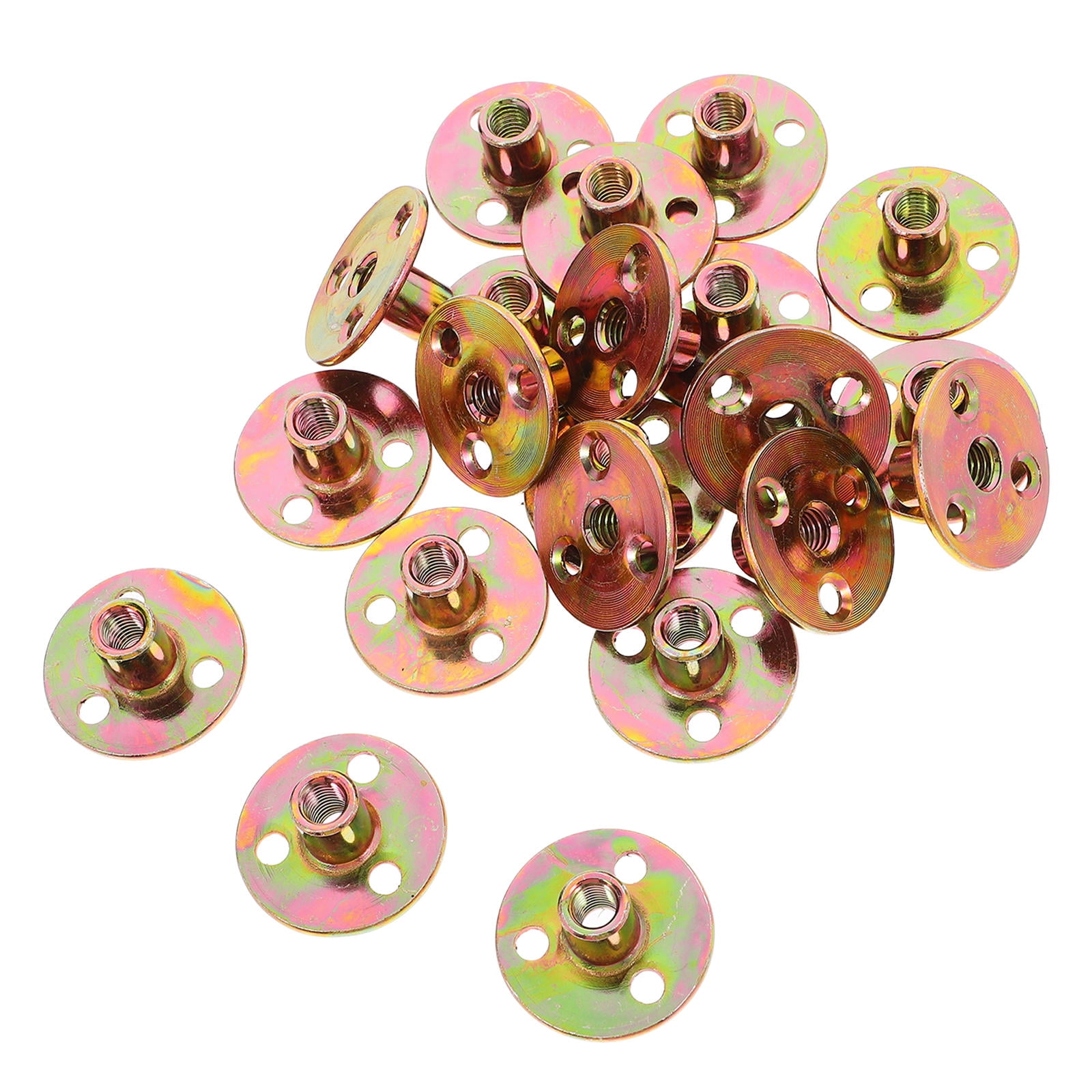 Amosfun 20Set Attachment Flat Threaded Rivet Nut for DIY Projects ...