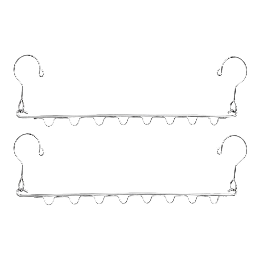 Amosfun 2Pcs Silver Storage Rack for Clothes Organization and Space ...