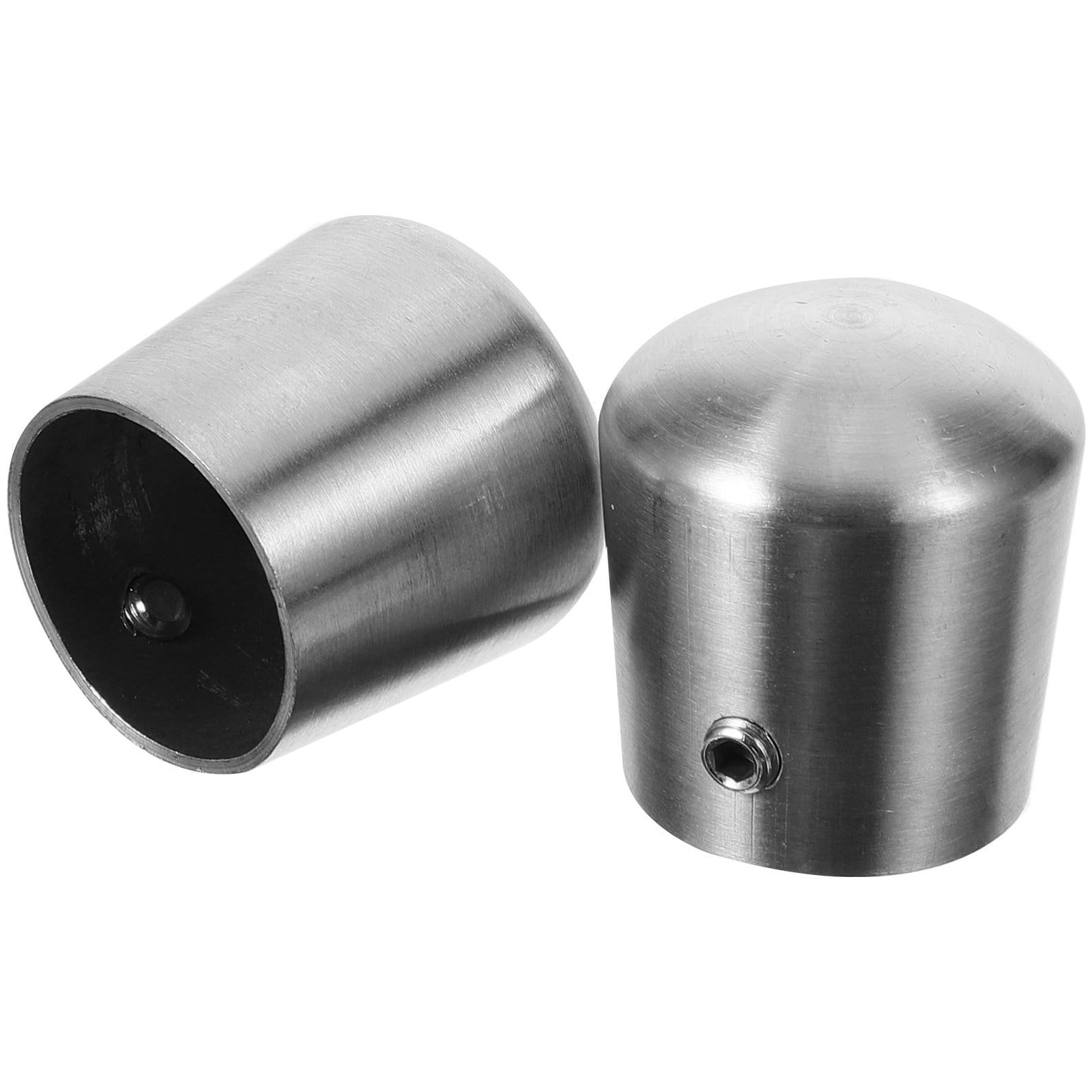 Amosfun 2Pcs Silver Stair Railing End Caps Durable Stainless Steel ...