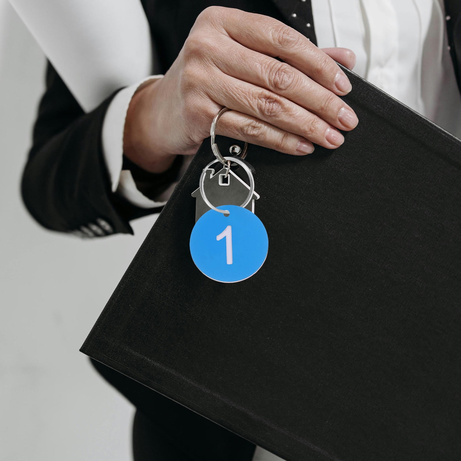 Amosfun 30pcs Round Number Labels Sky-blue Convenient Design For ...